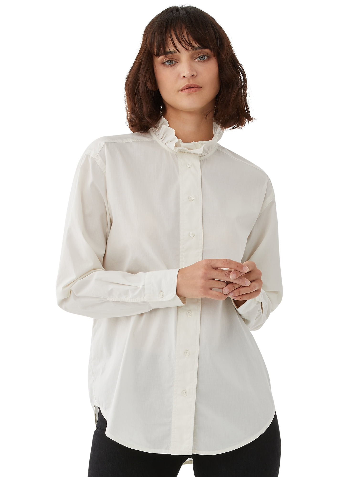 Free Assembly Women's Femme Ruffled Blouse - Walmart.com