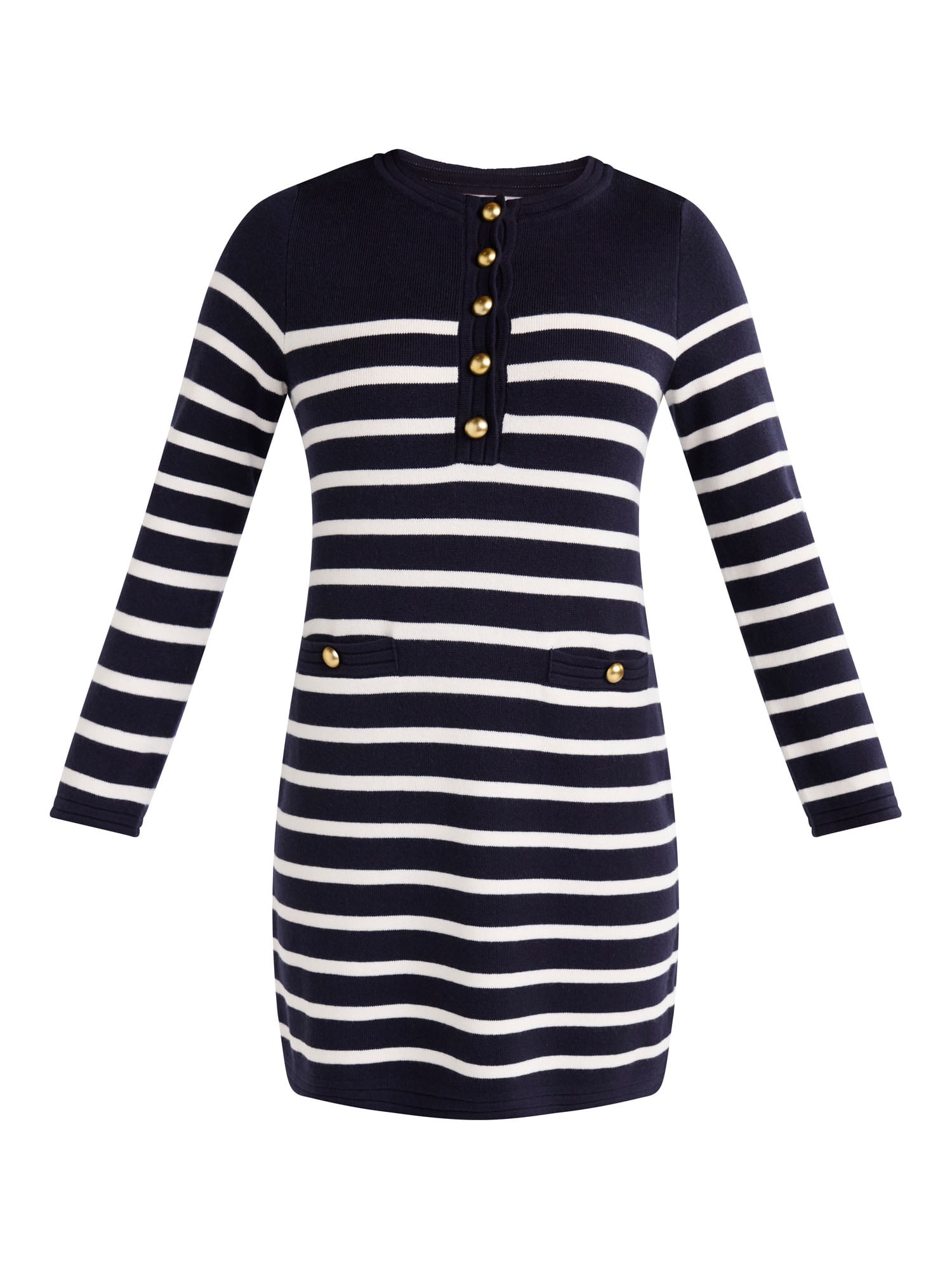 Free Assembly Women’s Henley Mini Sweater Dress, Sizes XS-3XL - Walmart.com