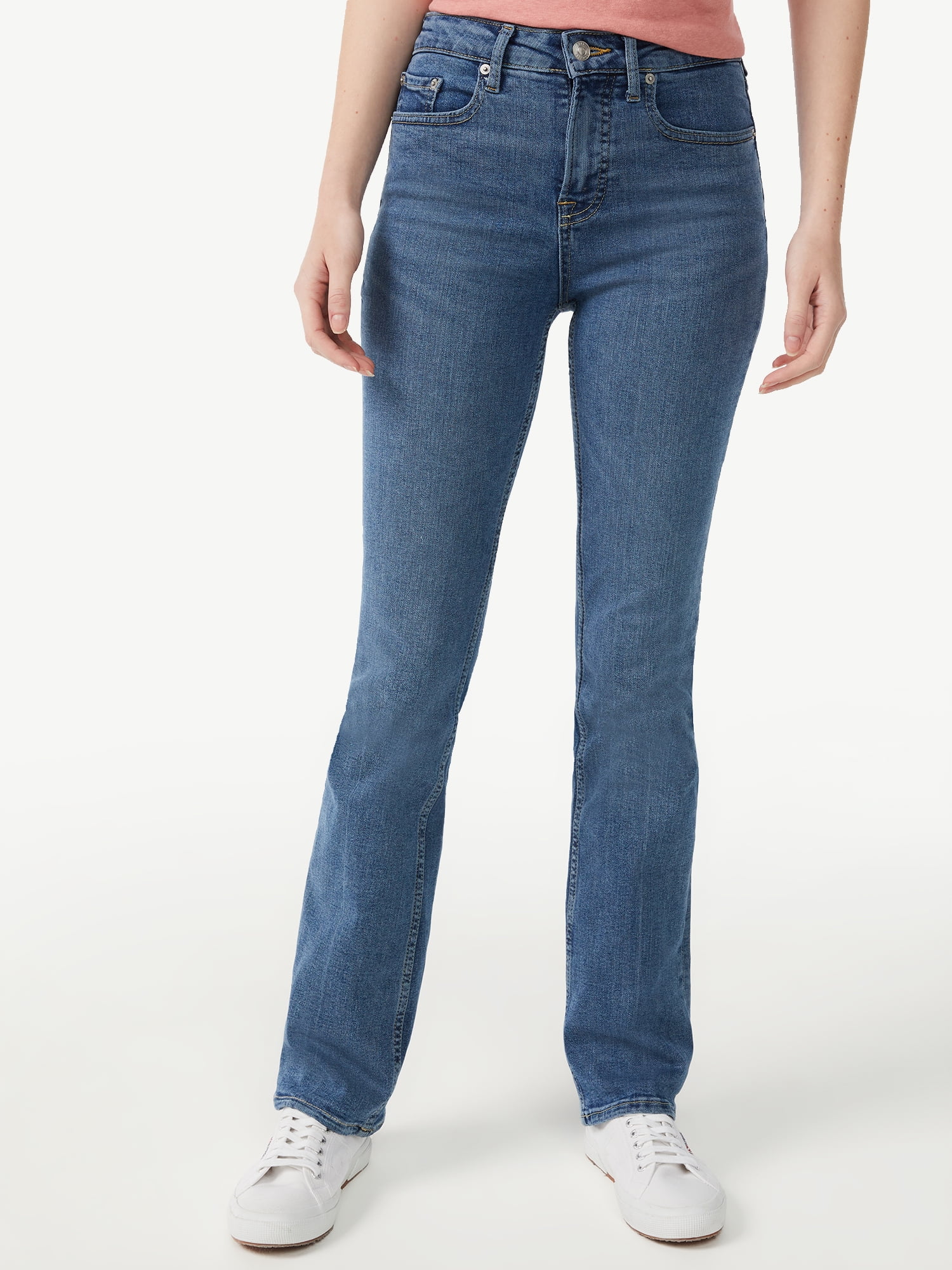 Free Assembly Women's High-Rise Bootcut Jeans - Walmart.com