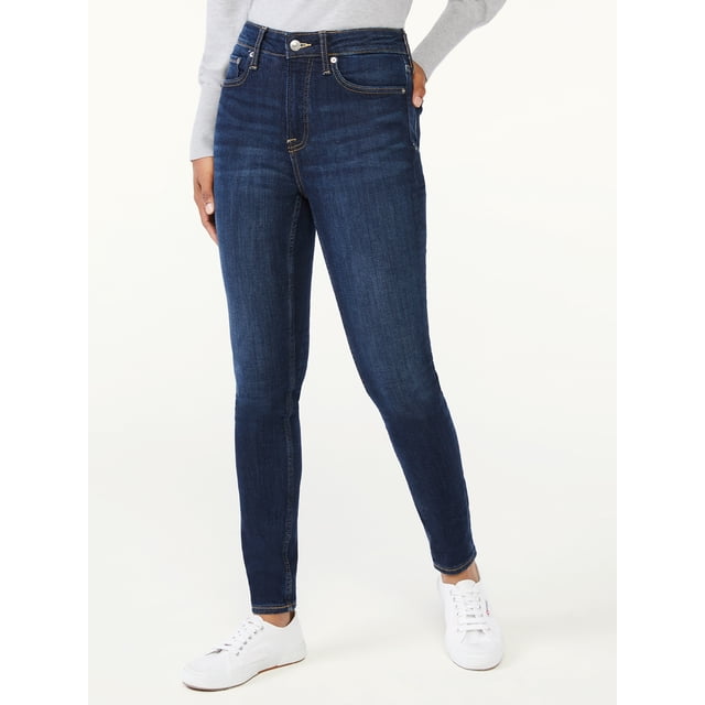 Free Assembly Women's High Rise Skinny Jeans - Walmart Business Supplies