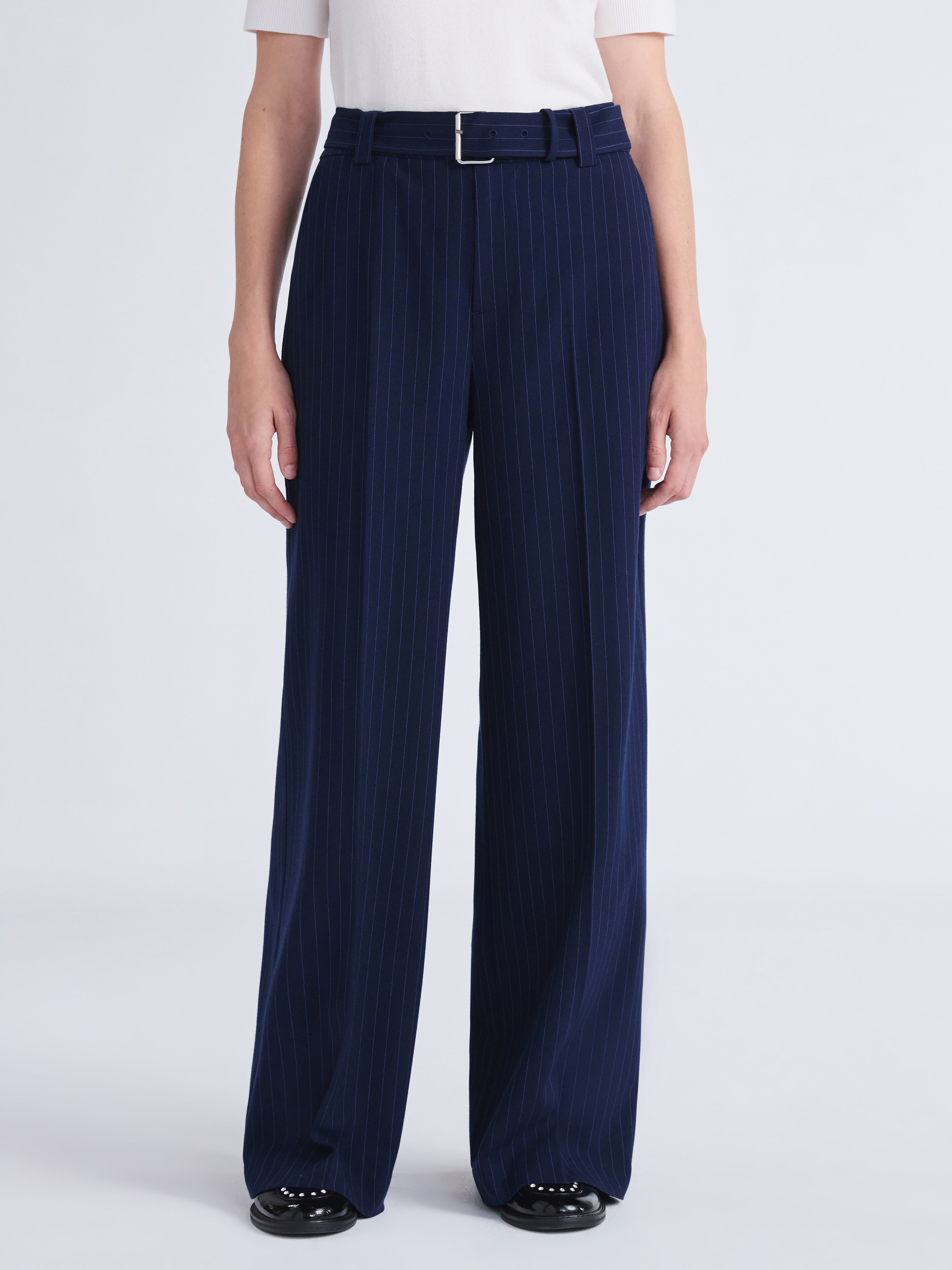 Free Assembly Women's and Women's Plus High Rise Wide Leg Belted ...