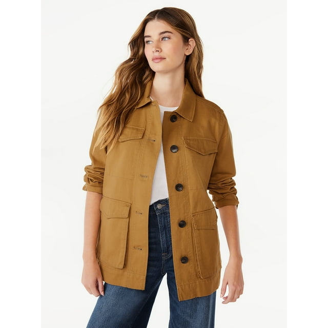 Free Assembly Women's Modern Utility Jacket - Walmart.com