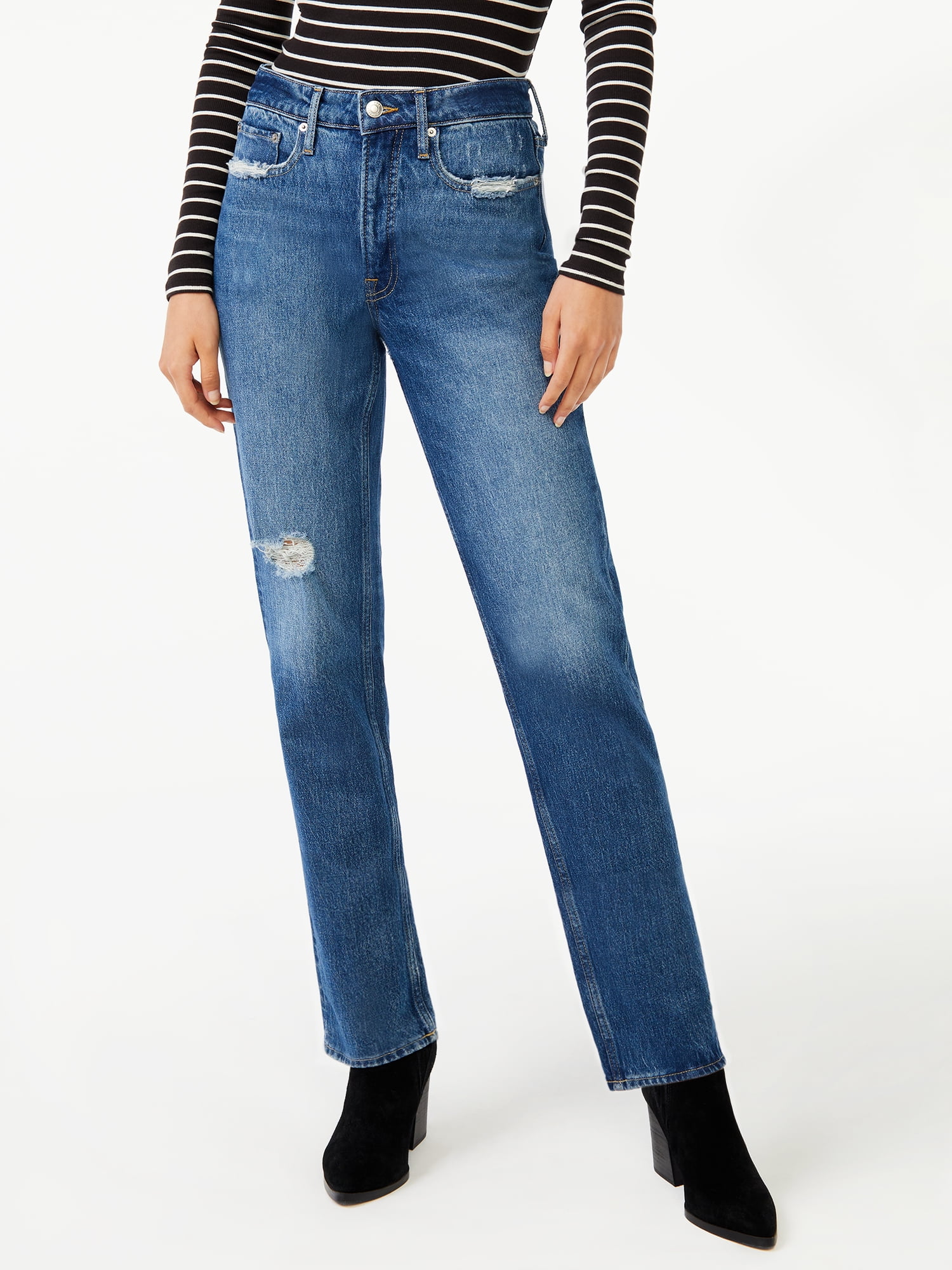 Free Assembly Women's Original 90's Straight Jeans - Walmart.com