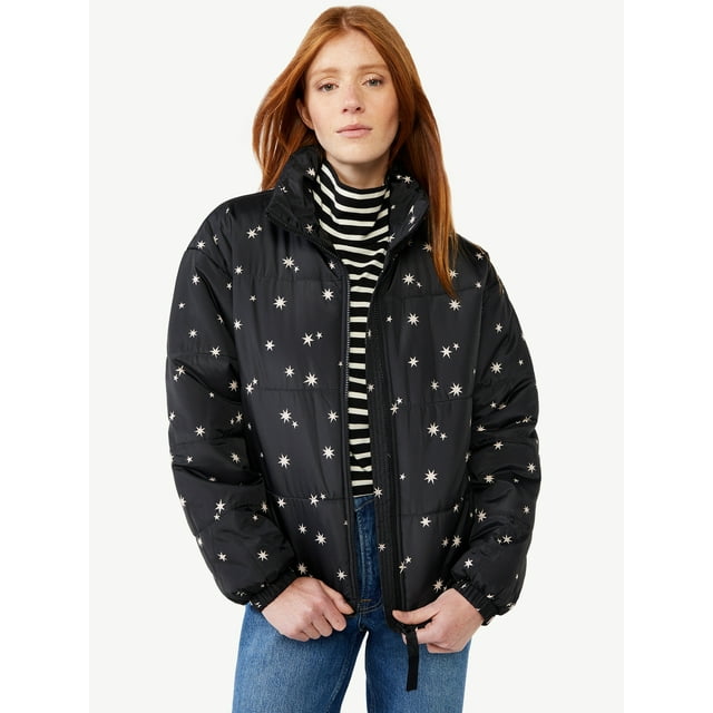 Free Assembly Women's Oversized Puffer Jacket - Walmart.com