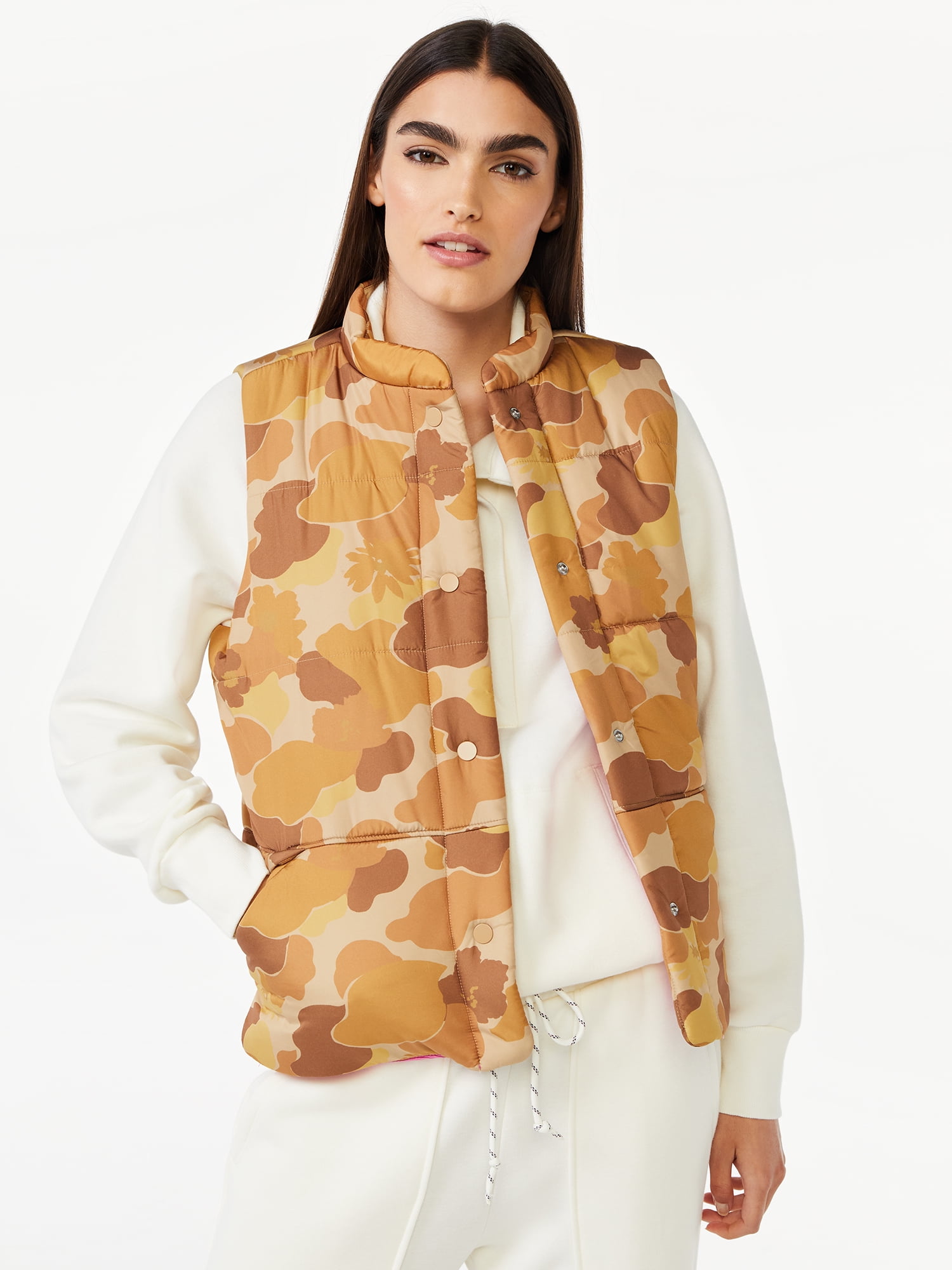 Free Assembly women's Oversized Puffer Vest - Walmart.com