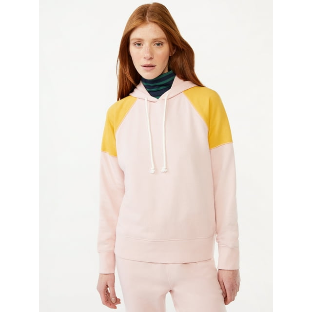 Free Assembly Women's Pullover Raglan Hoodie - Walmart.com