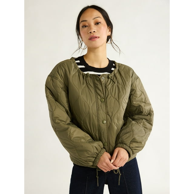 Assembly Quilted Parachute Jacket - Lightweight - Walmart.com