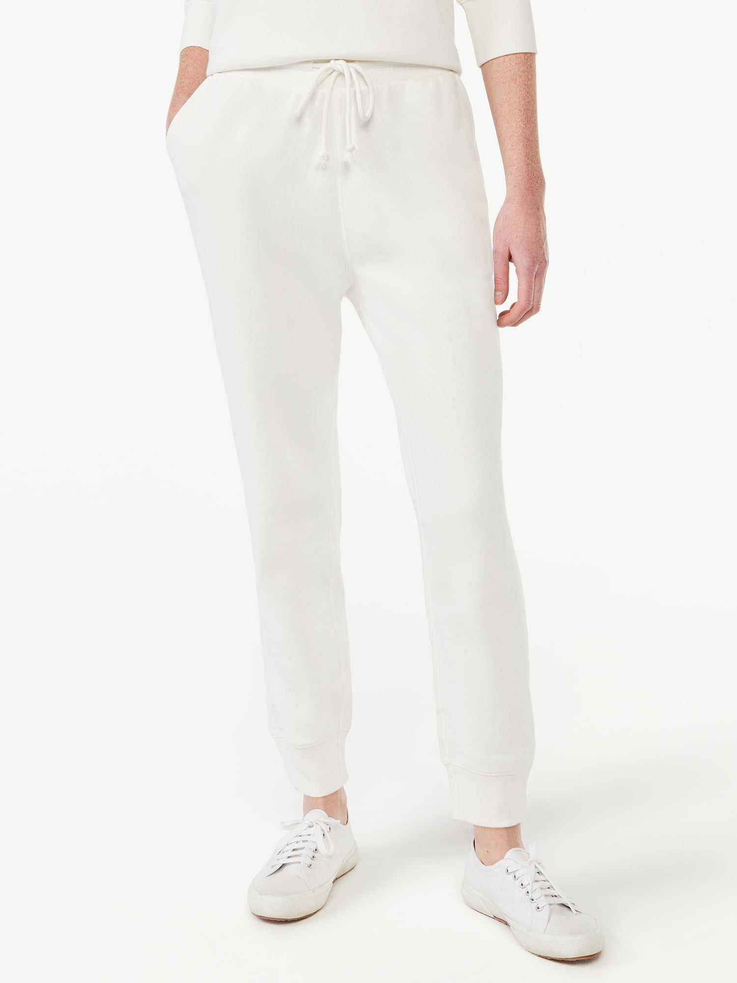 Free Assembly Women's Ribbed Cuff Sweatpants - Walmart.com