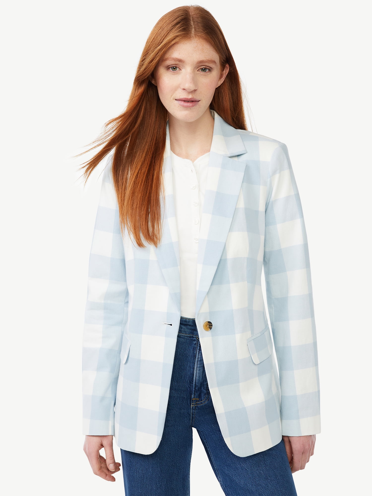 Free Assembly Women's Slim Single-Breasted Blazer - Walmart.com