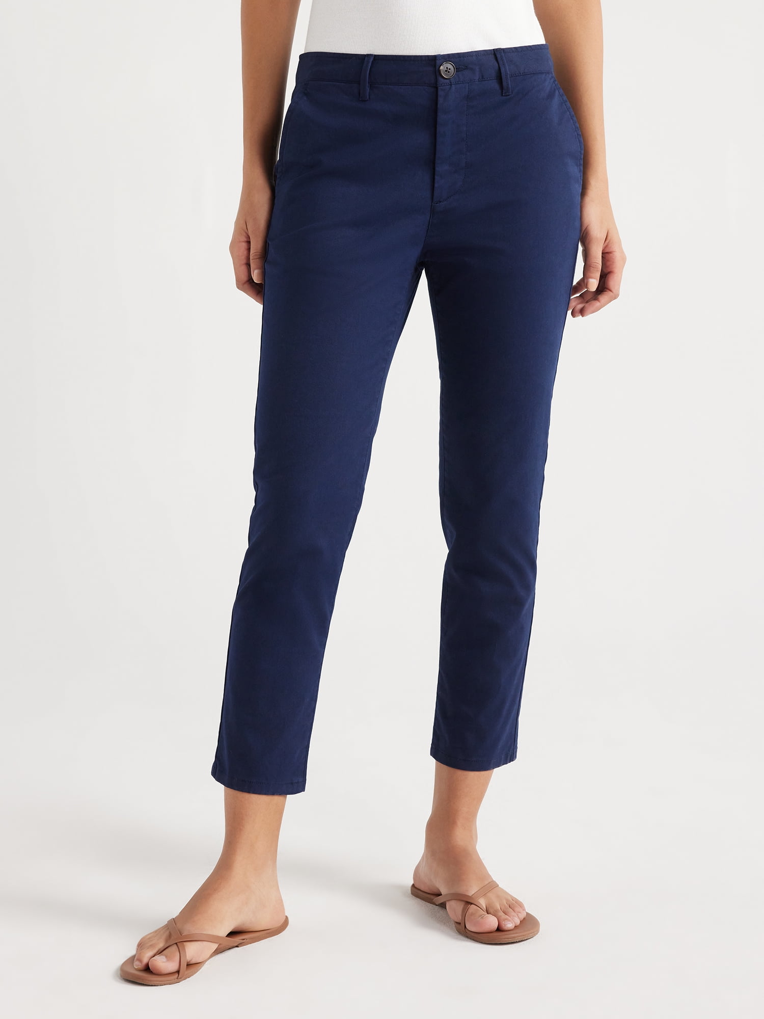 Free Assembly women's Slim Straight Chino Pants - Sizes 0-20 - Walmart.com