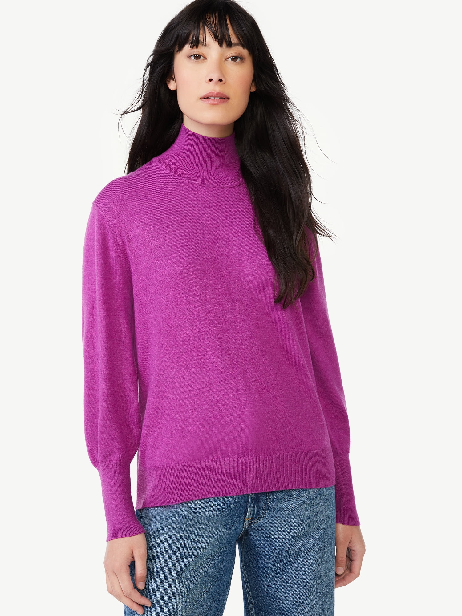 Free Assembly Women’s Ultra-Soft Turtleneck Sweater - Walmart.com