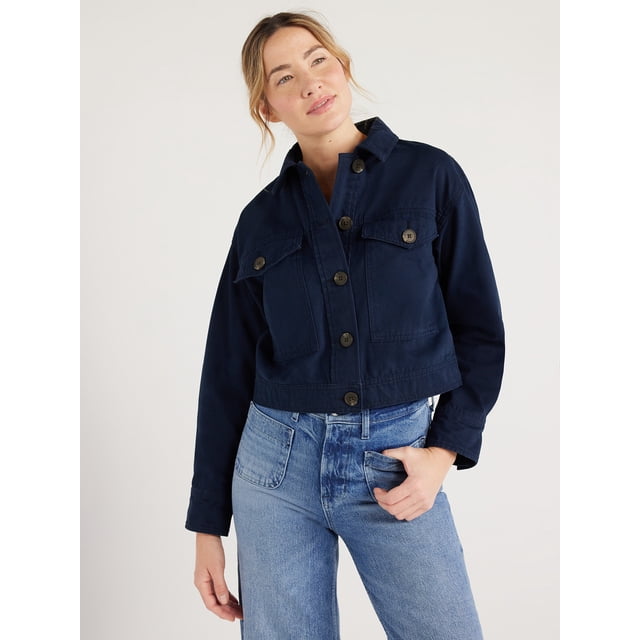 Free Assembly Women's Utility Jacket, Sizes XS-XXXL - Walmart.com