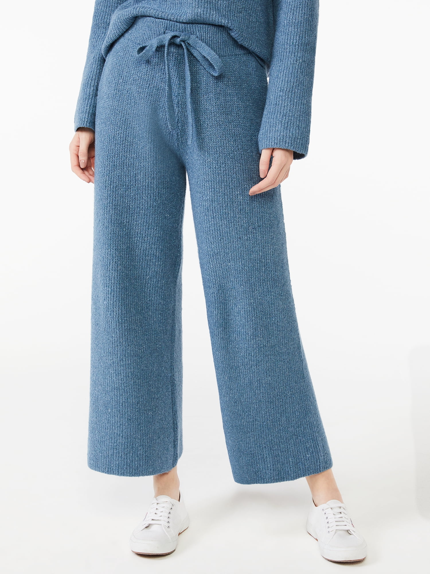 Free Assembly Women's Wide-Leg Sweater Pants - Walmart.com