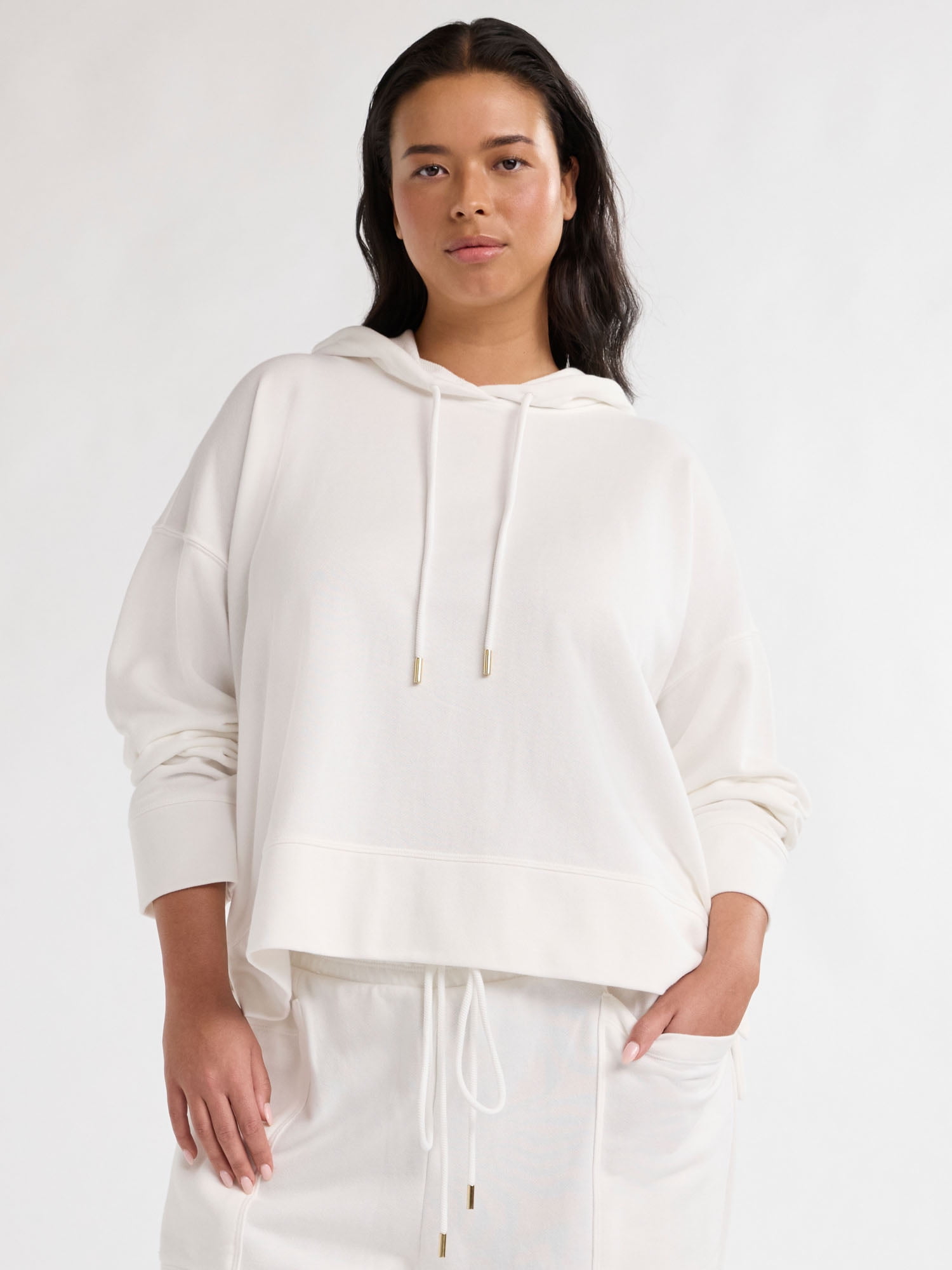 Assembly French Terry Cloth Hoodie - women's Plus Size XS-4X - Walmart.com