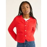 Free Assembly Women's Cardigan Sweater, Lightweight, Button Front, XS ...