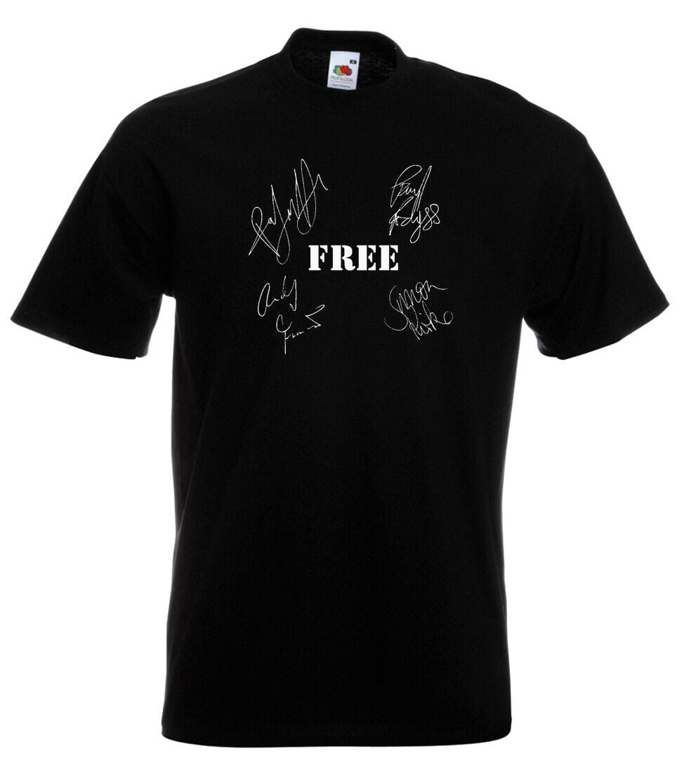 Free Autographs T Shirt Paul Kossoff Paul Rodgers - Walmart.com