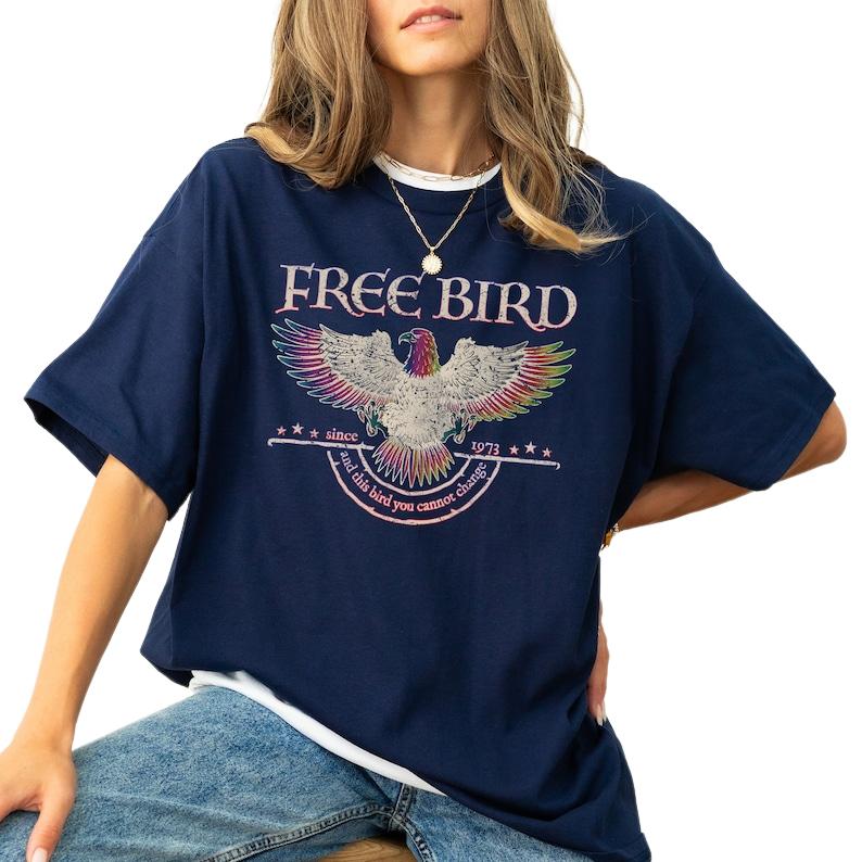 Free Bird . Band T. Old School Band . Retro Music . Rock Band . Trendy ...
