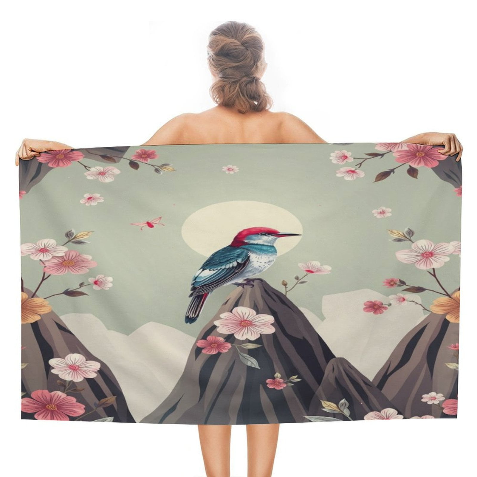 Free Bird Beach Blanket Soft Absorbent Lightweight Long Wide Packable ...