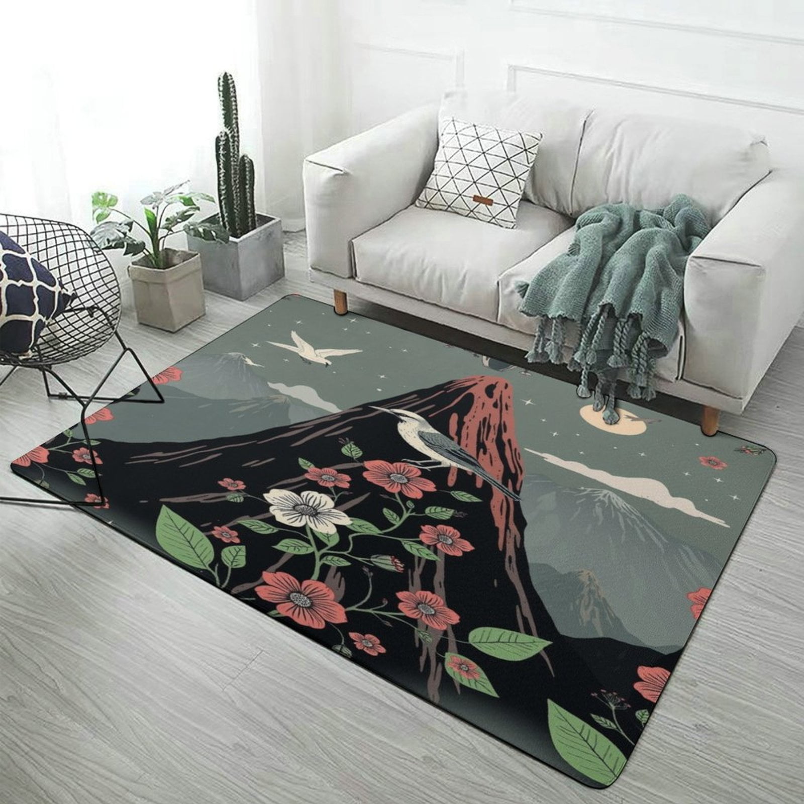 Free Bird Carpet for Living Room Luxury Home Rations Sofa Coffee Table ...