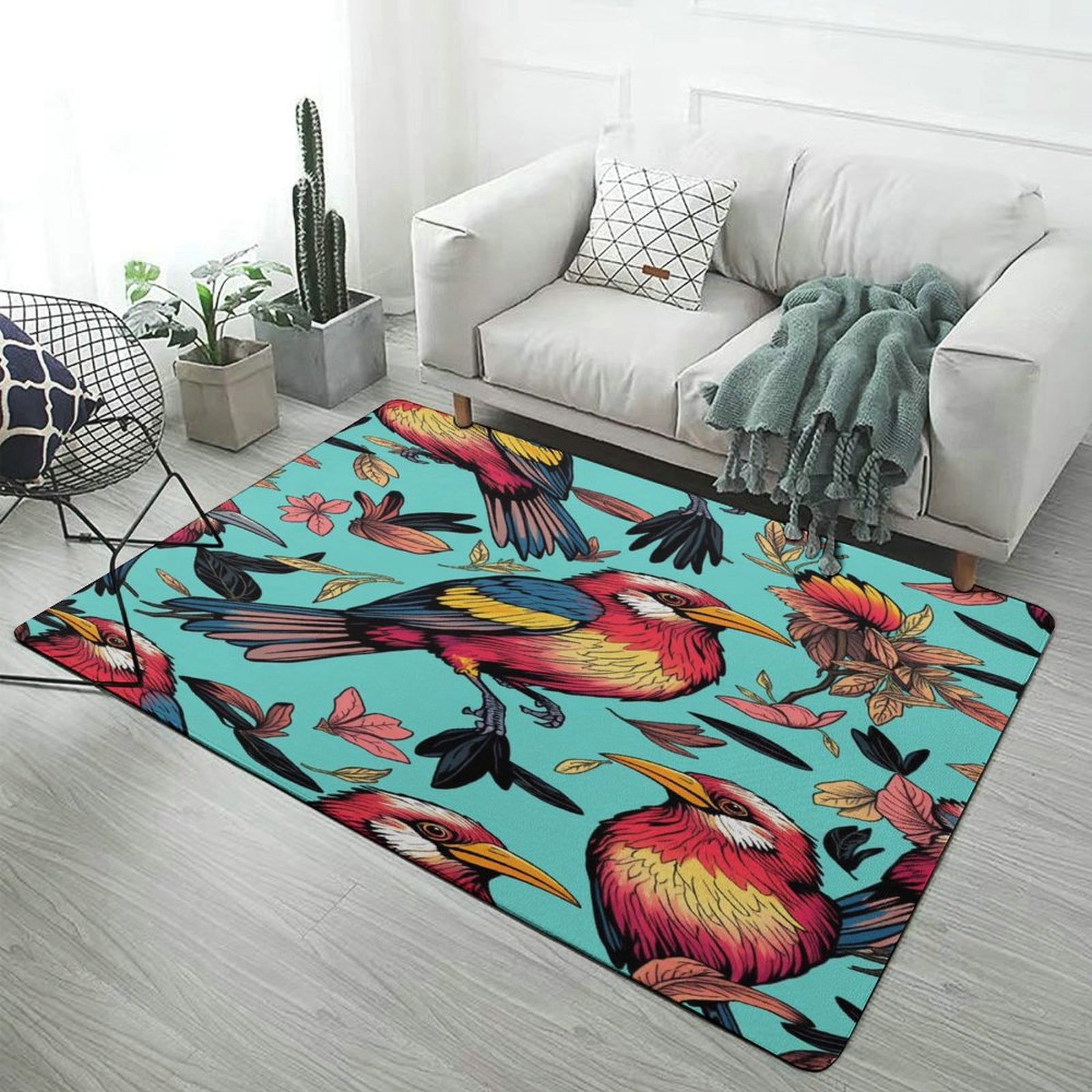 Free Bird Carpet for Living Room Luxury Home Rations Sofa Coffee Table ...