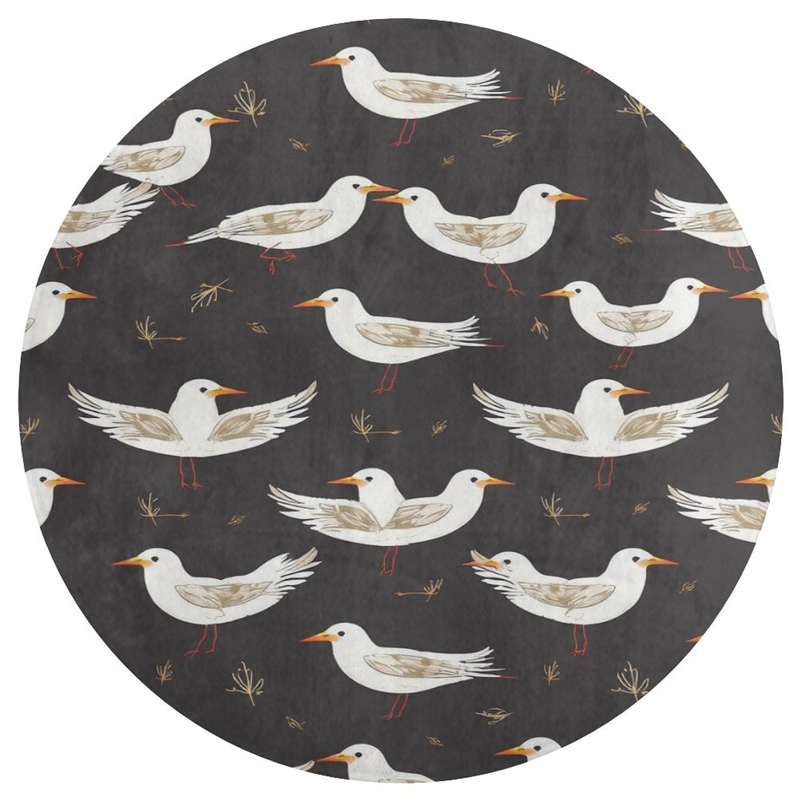 Free Bird Circular Carpet Floor Mat Living Room Sofa Room Bed Rug ...