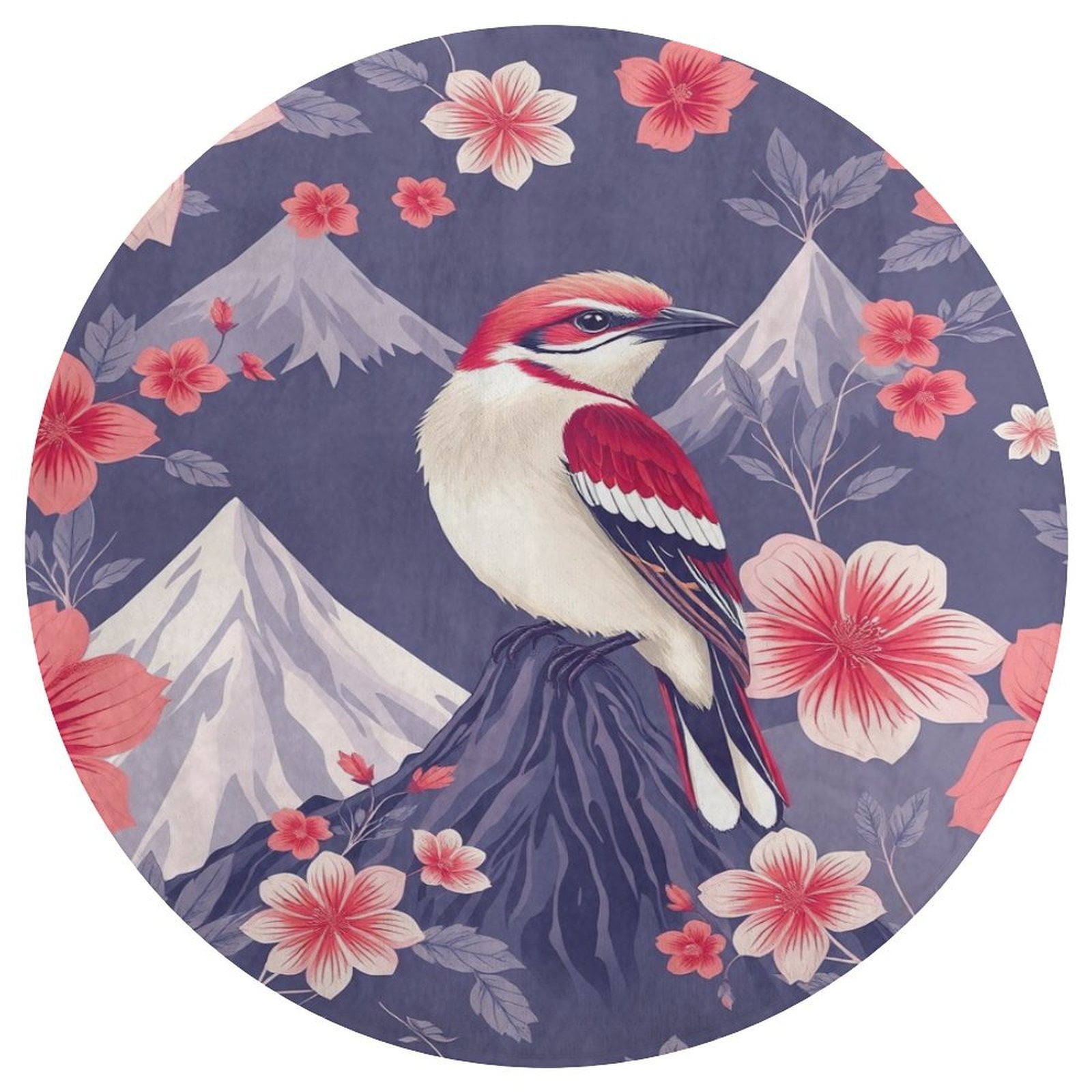 Free Bird Circular Carpet Floor Mat Living Room Sofa Room Bed Rug ...