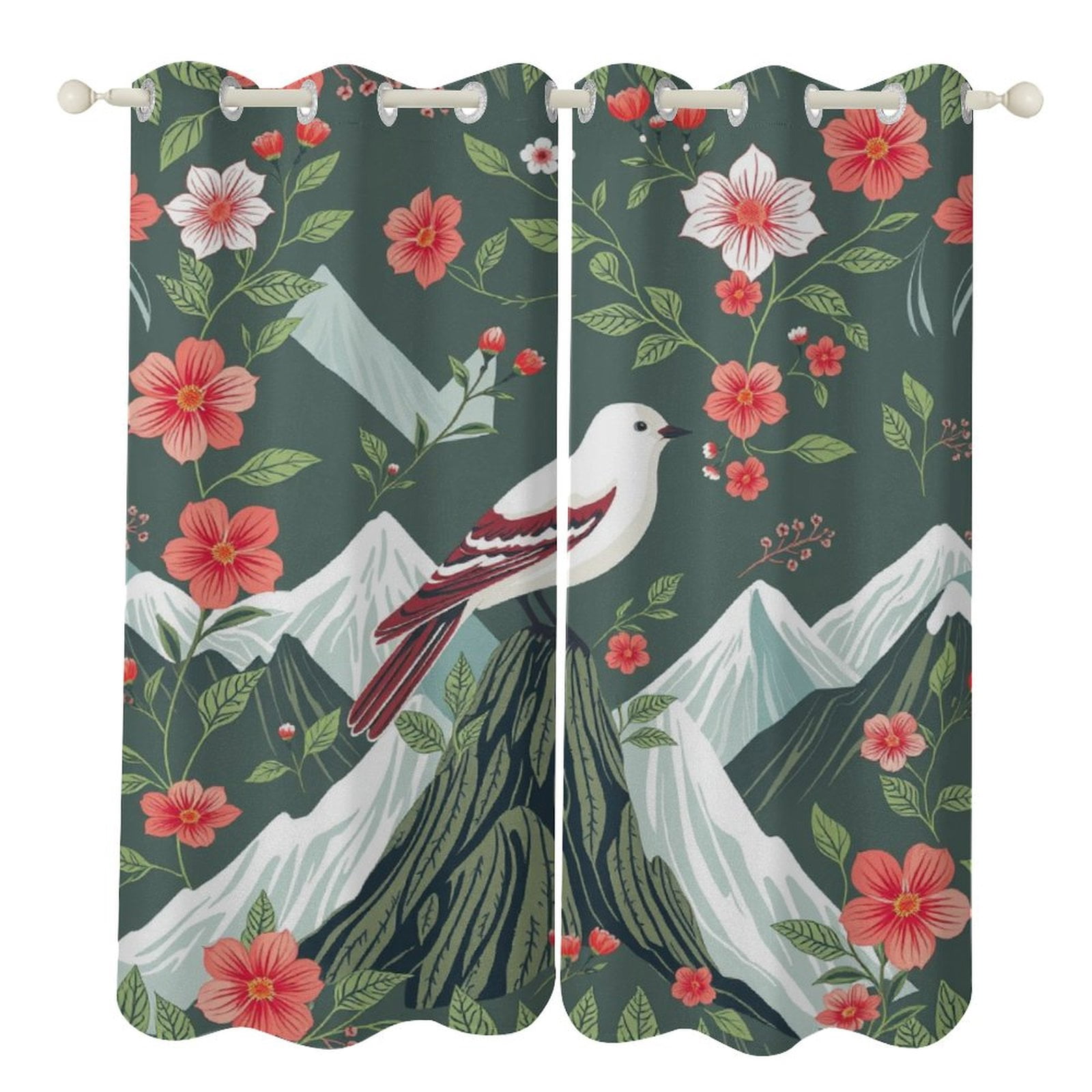 Free Bird Curtain Home Decoration Living Room Curtains Window ...