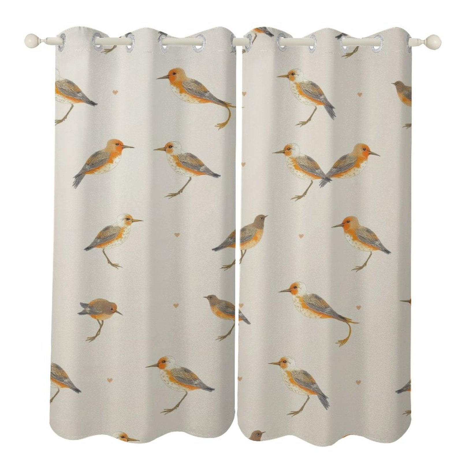 Free Bird Drapes Room Living for Curtains Window Bedroom Kitchen 2 ...