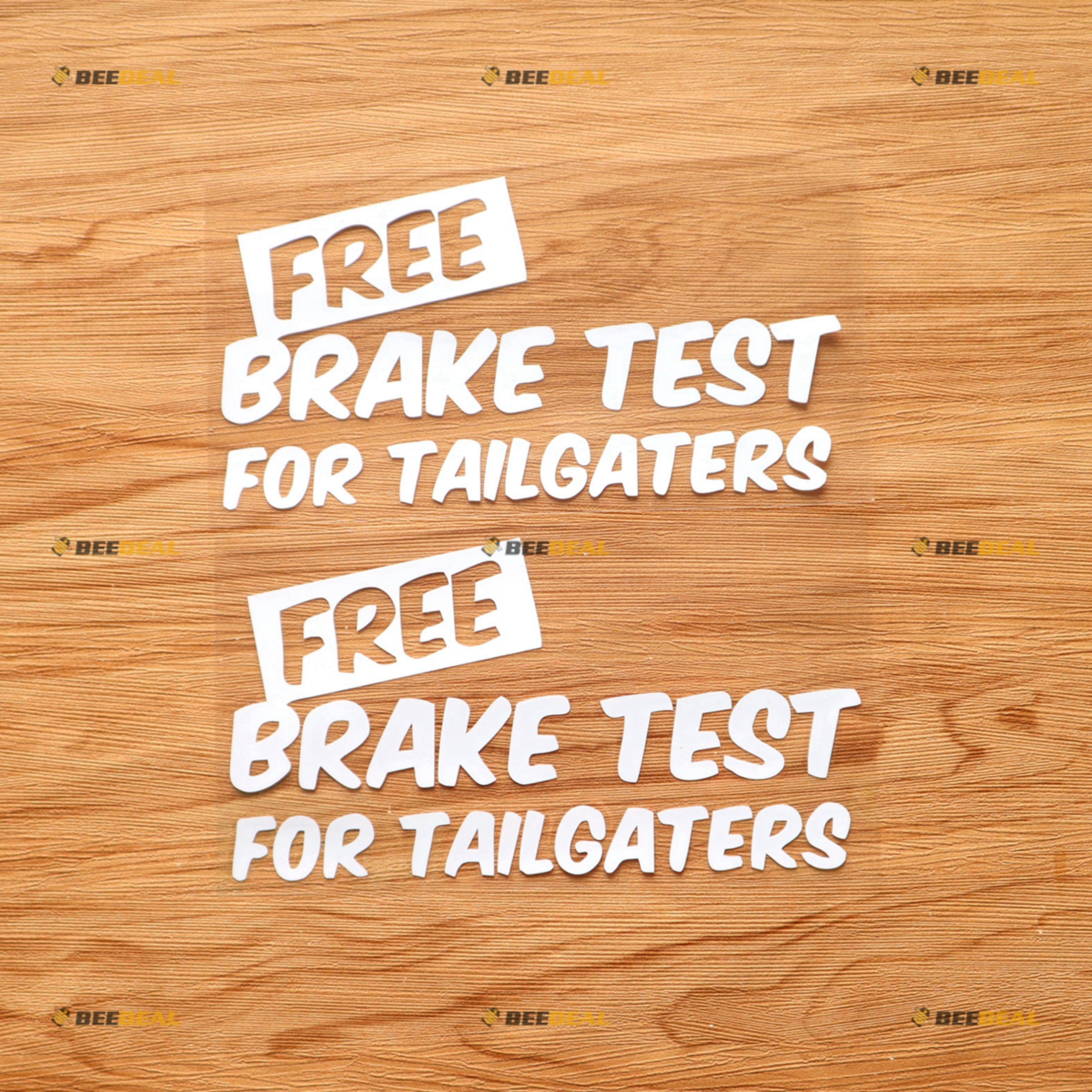 Free Brake Test For Tailgaters Back Off Funny Sticker Decal Vinyl - 2 ...