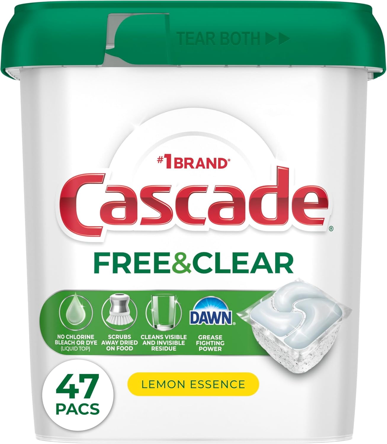 Free & Clear Dishwasher Pods, Dishwasher Detergent, Dish Detergent Soap ...