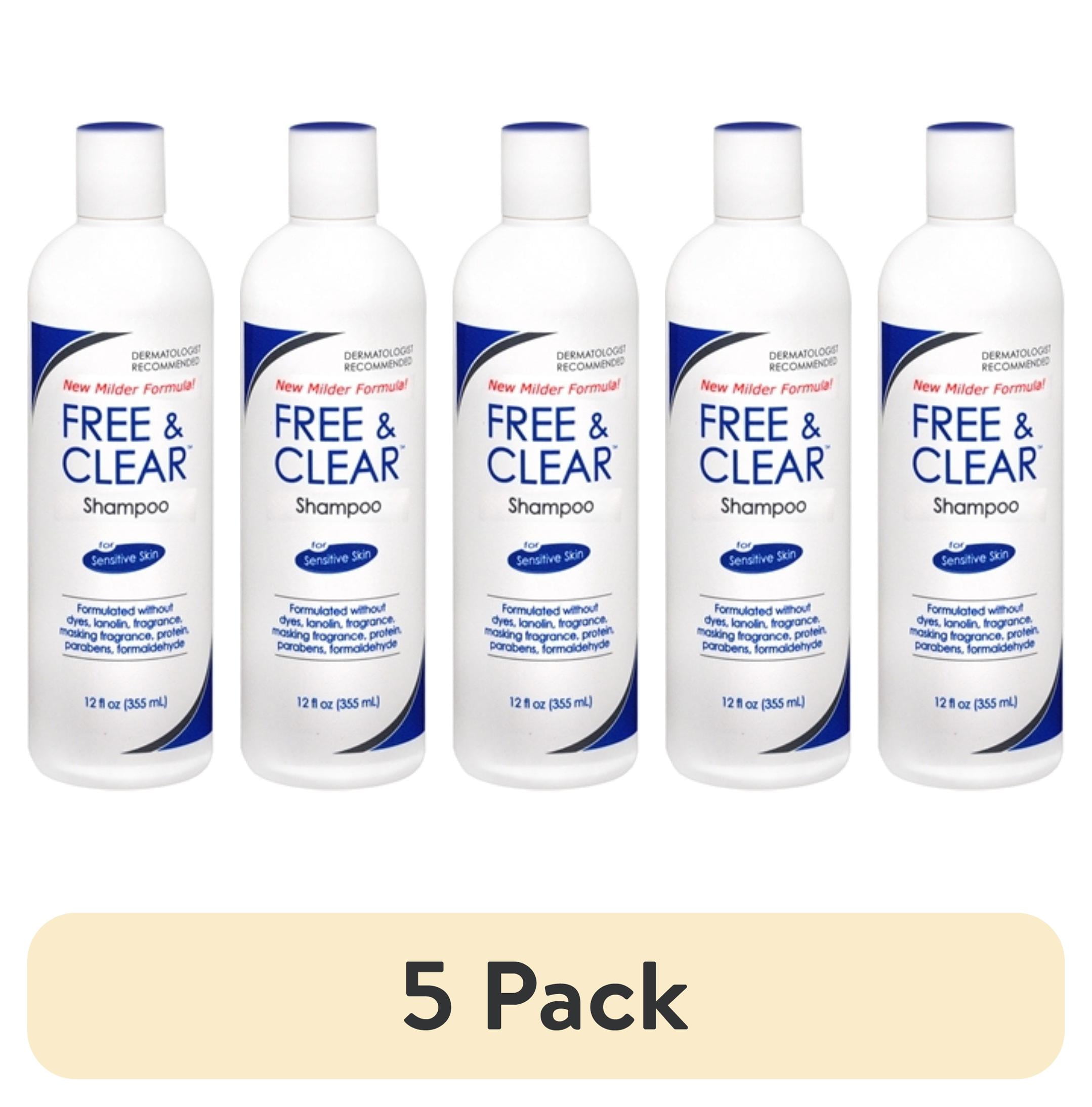 (5 pack) Free & Clear Shampoo 12 oz - Walmart.com