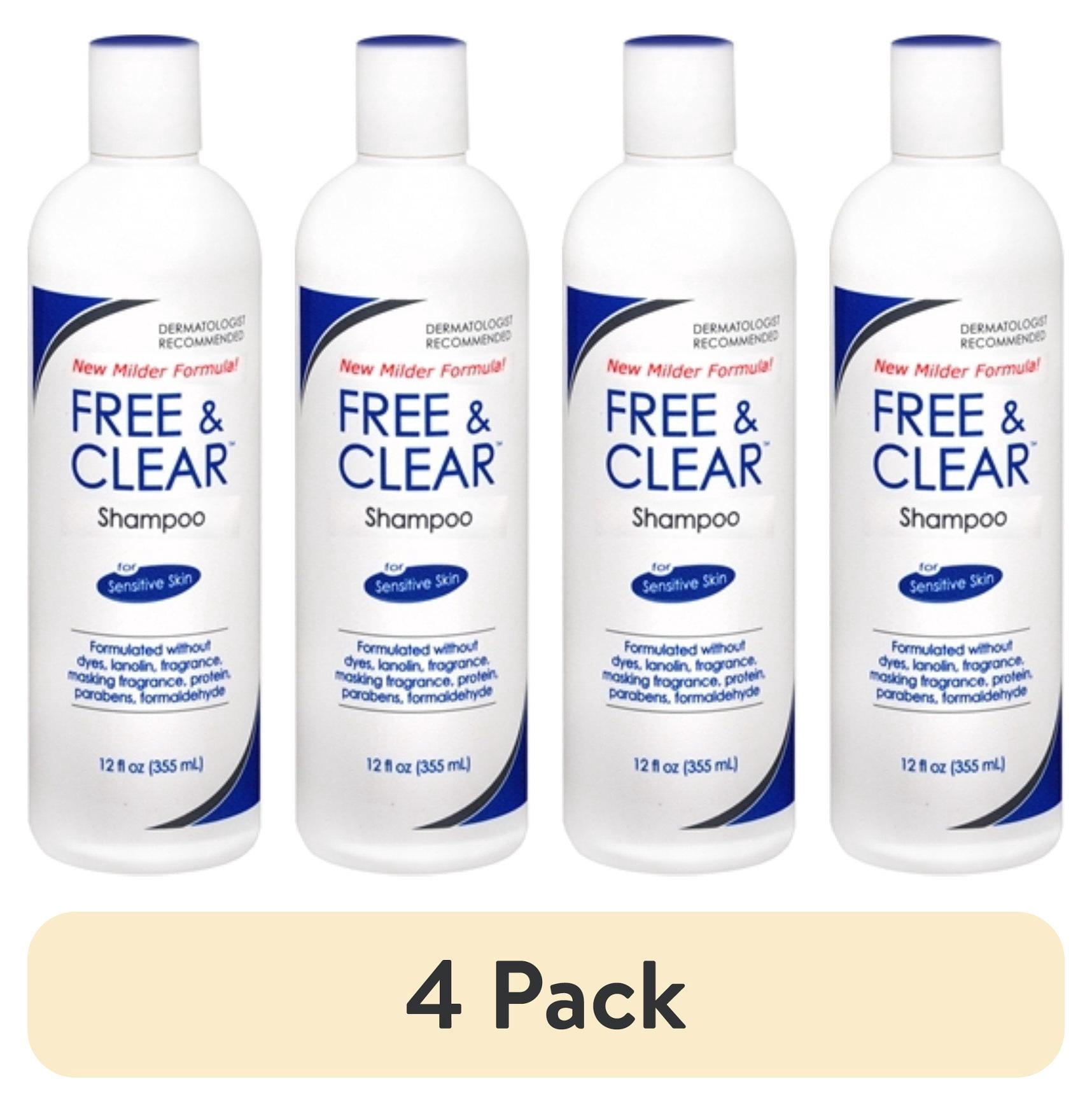 (4 pack) Free & Clear Shampoo 12 oz - Walmart.com