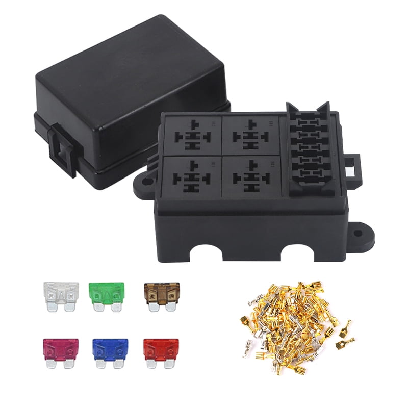 Free Combination Auto Car Truck 6Way Fuse Holder 4 Relay holder Circuit ...