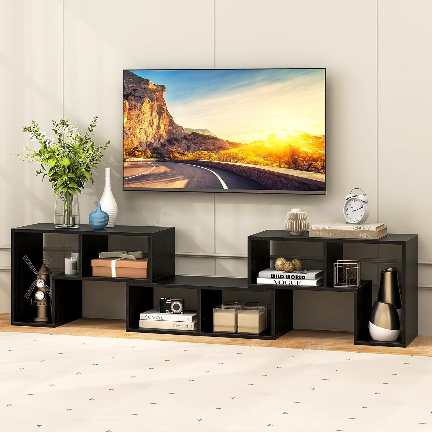Free-Combination TV Stand for up to 65 Inch TV, Entertainment Center w ...