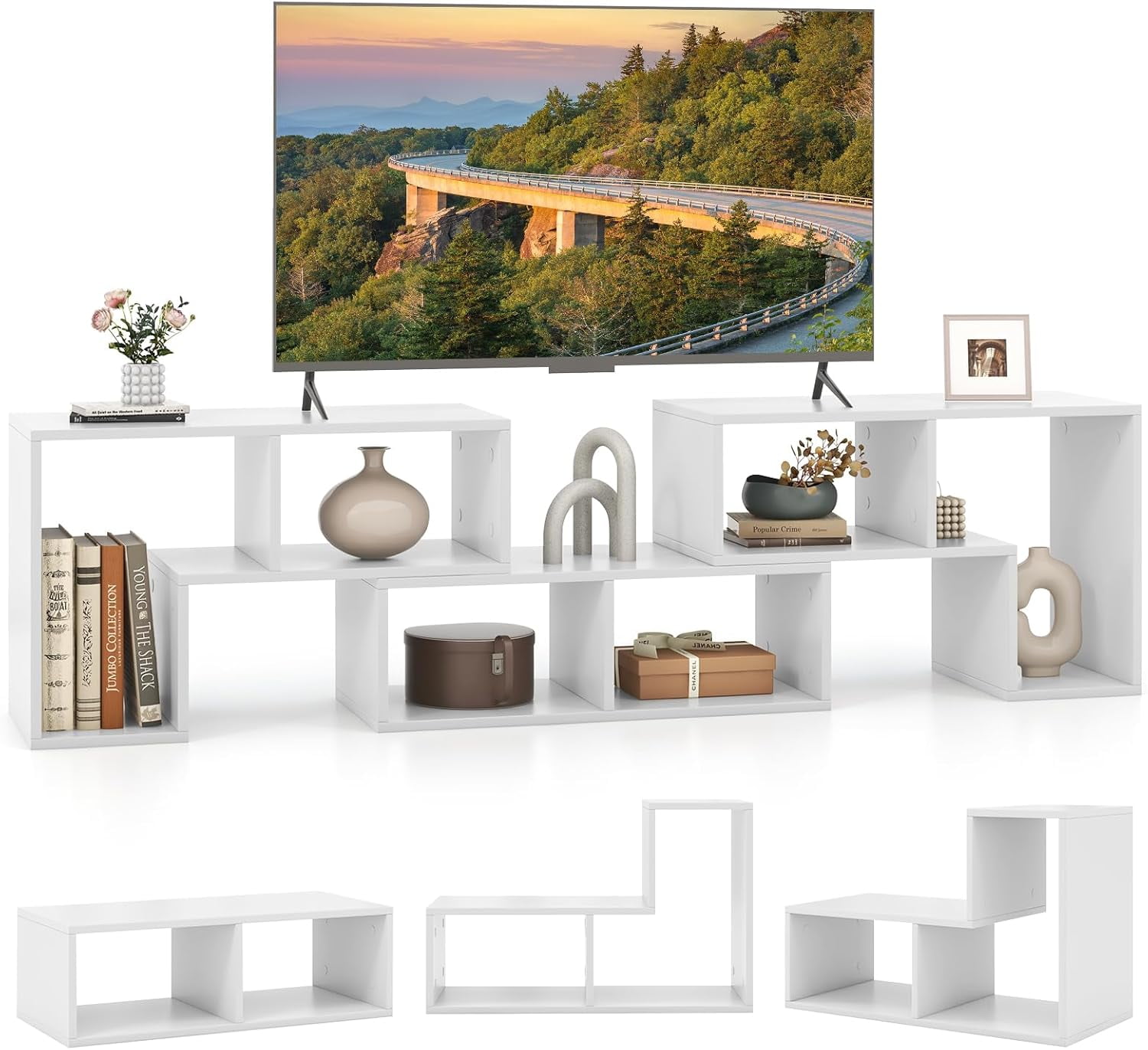 **free-combination tv stand for bedroom - entertainment center for 50 ...