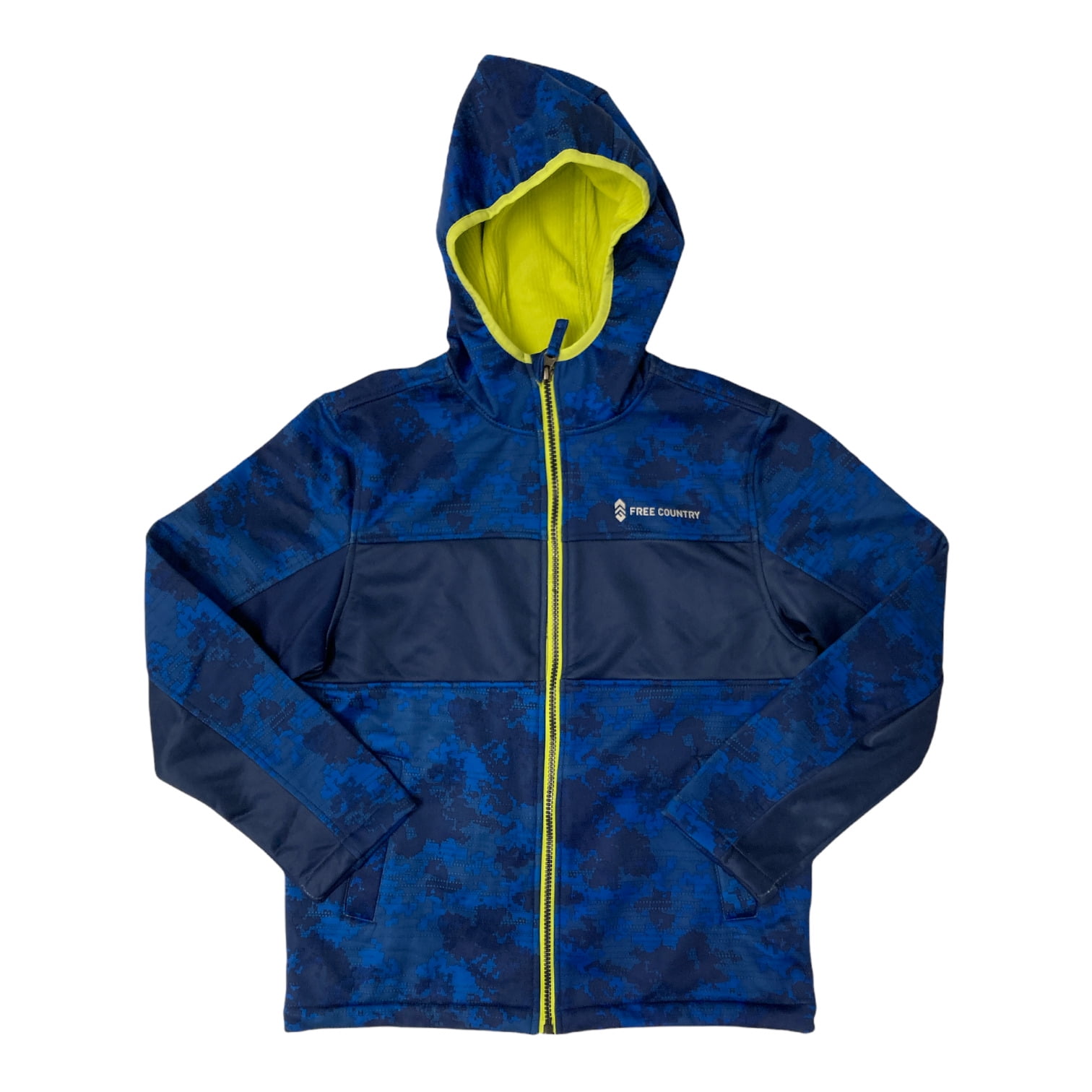 Free Country Boys Wind Water Resistant Super Softshell Jacket (Blue, 10 ...