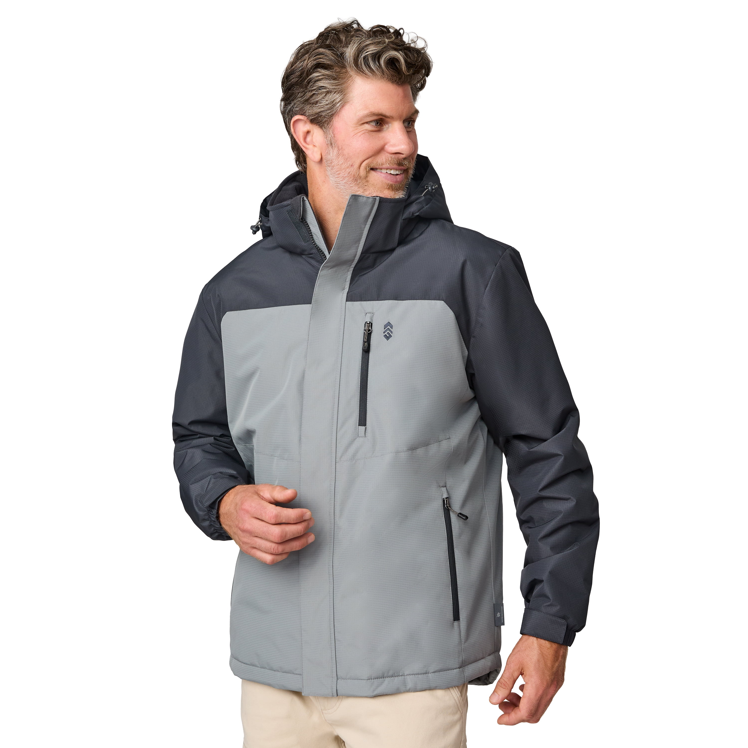 Free Country Men's Arvon Mid Weight Jacket Stone S - Walmart.com
