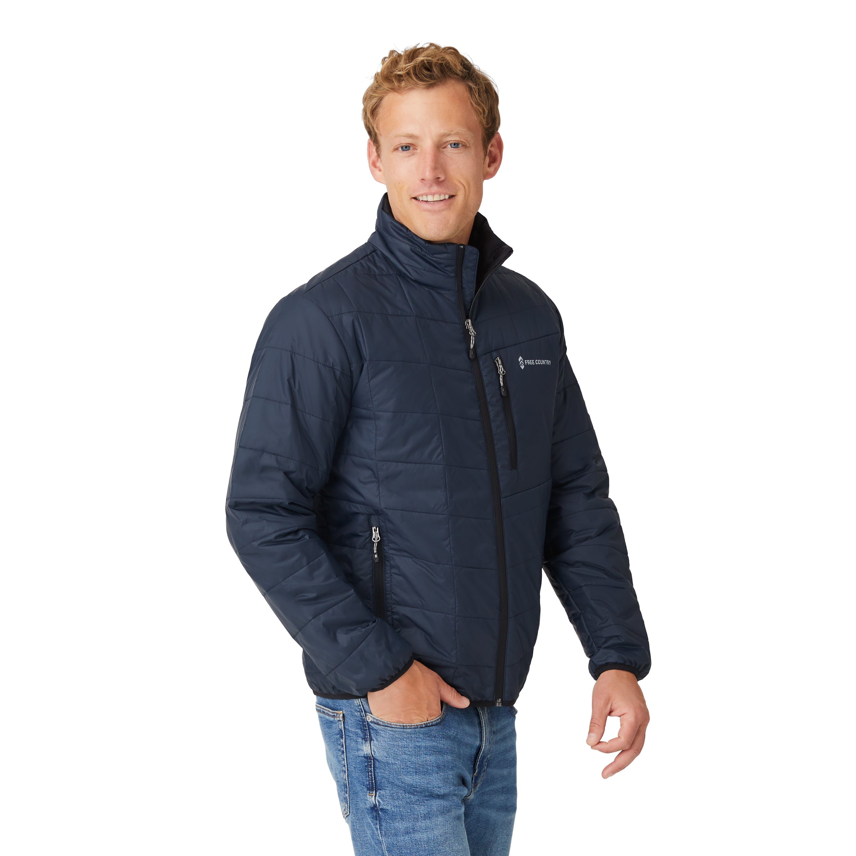 Free Country Men's FreeCycle® Stimson Puffer Jacket Dark Navy S ...
