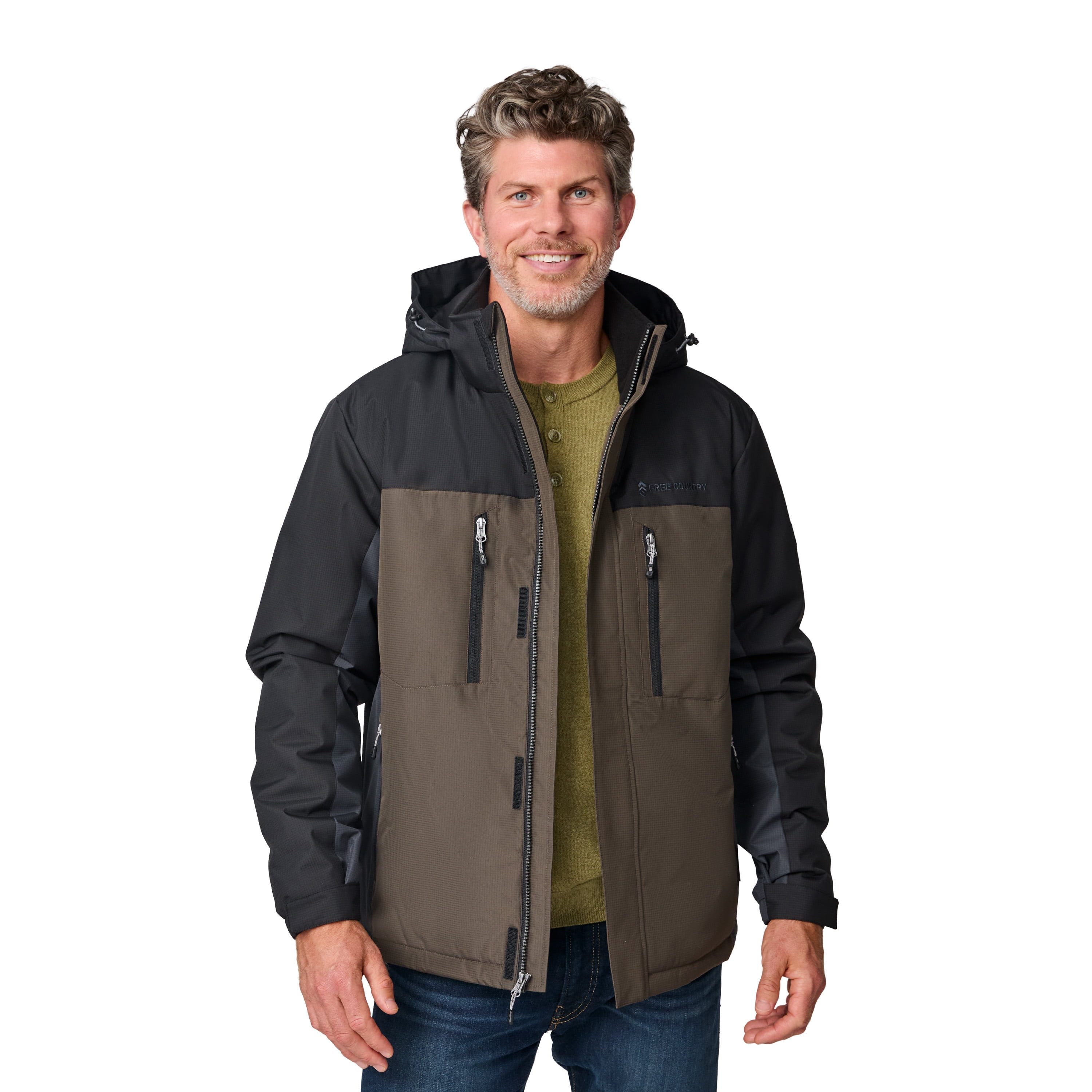 Free Country Men's FreeCycle® Trifecta Mid Weight Jacket Olive L ...