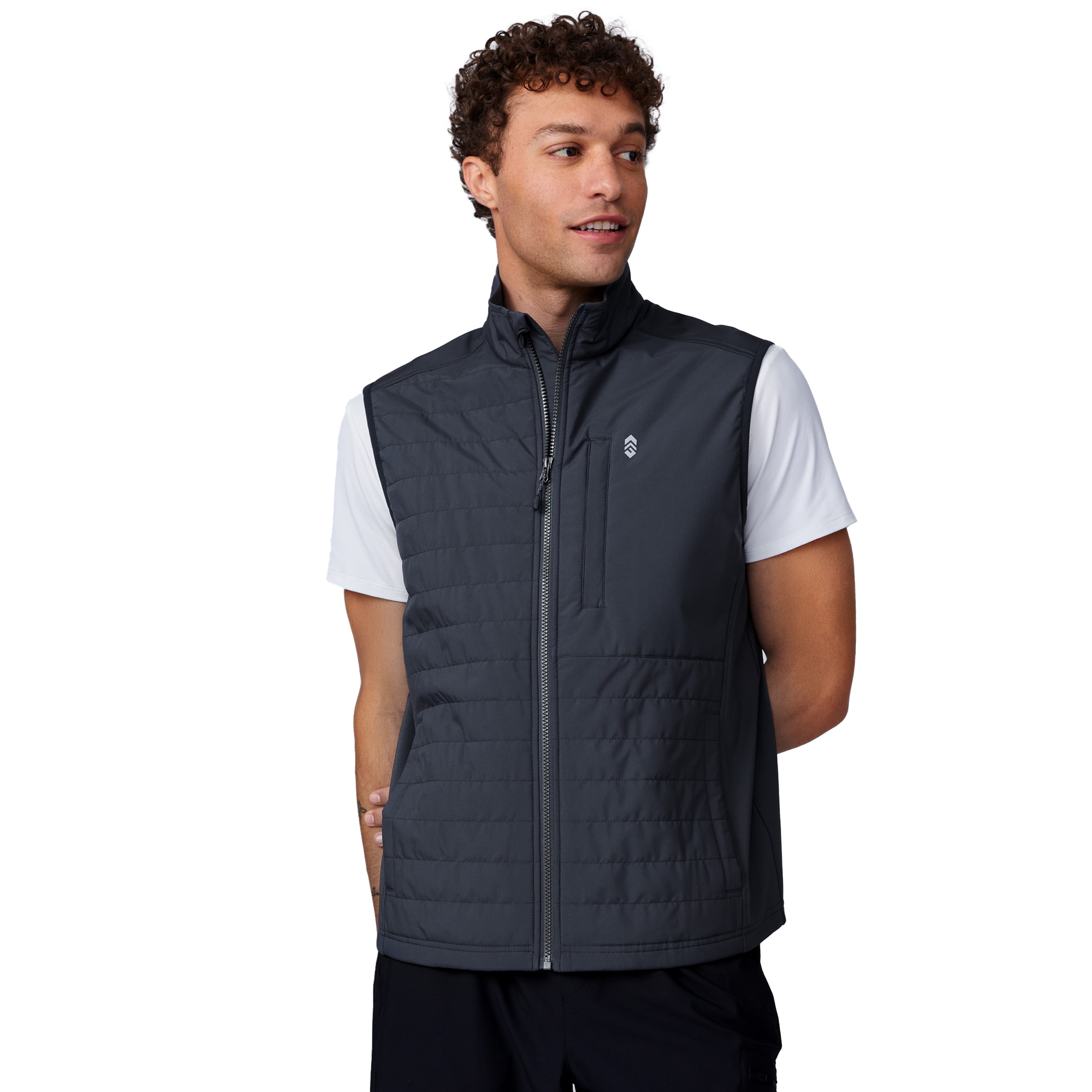 Free Country Men's High Stretch Full Zip Vest Coal XL - Walmart.com
