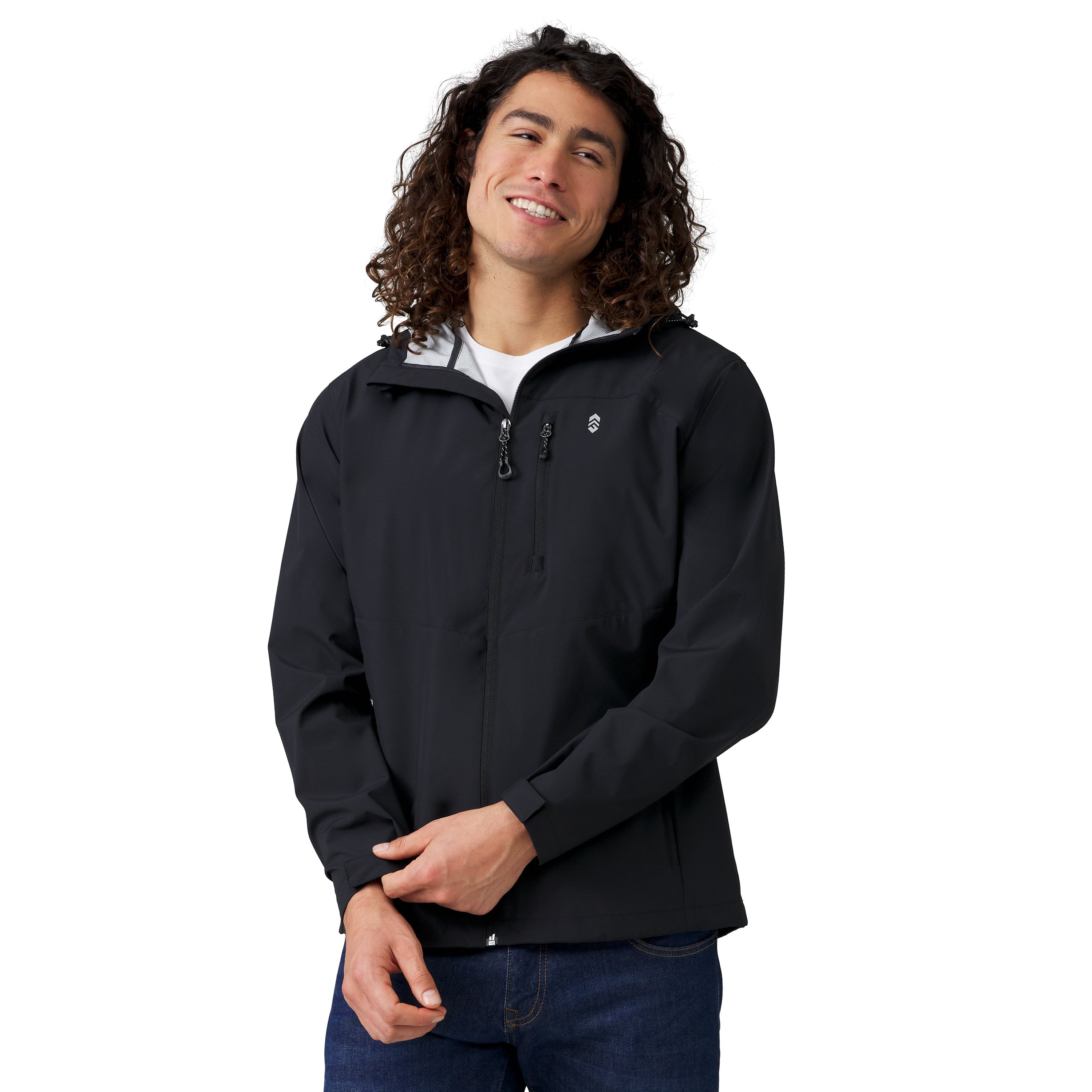 Free Country Men's Hydro Lite X2O Highline Waterproof Rain Jacket Black ...