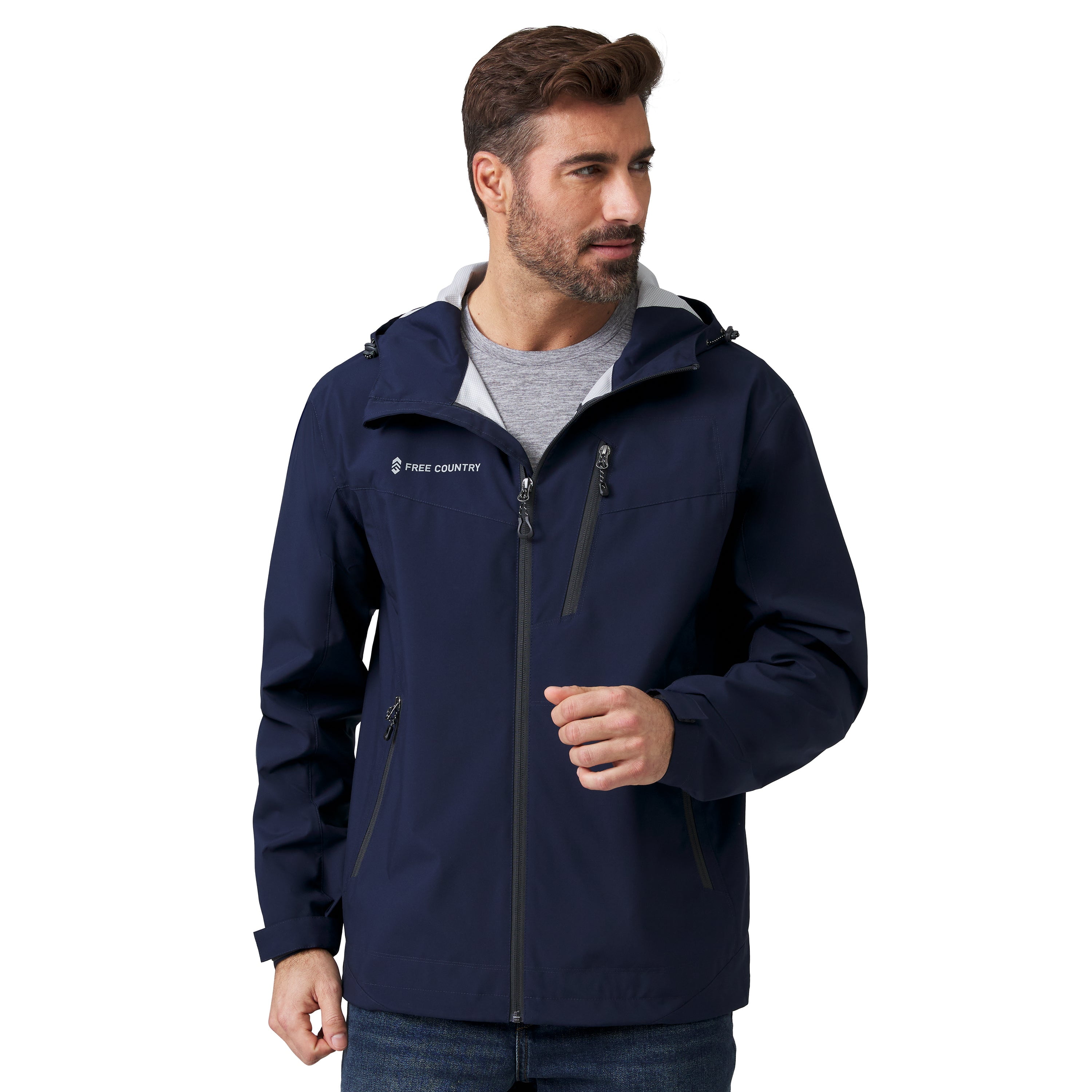 Free Country Men's Hydro Lite Status Jacket Dark Navy L - Walmart.com