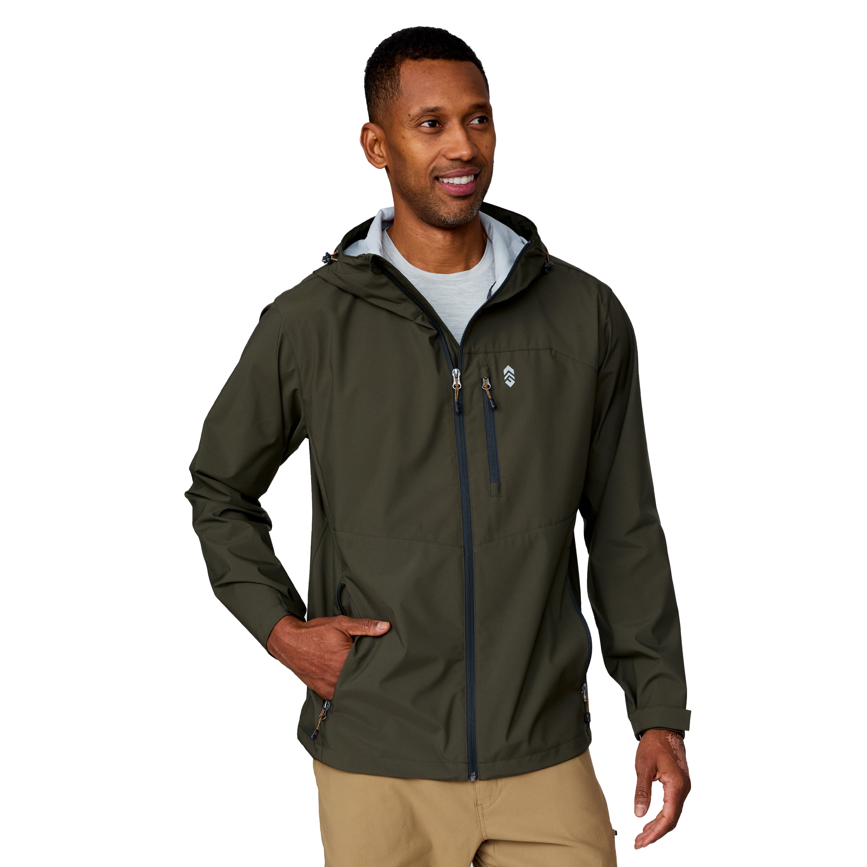 Free Country Men's Hydro Lite X2O Highline Waterproof Rain Jacket Olive ...