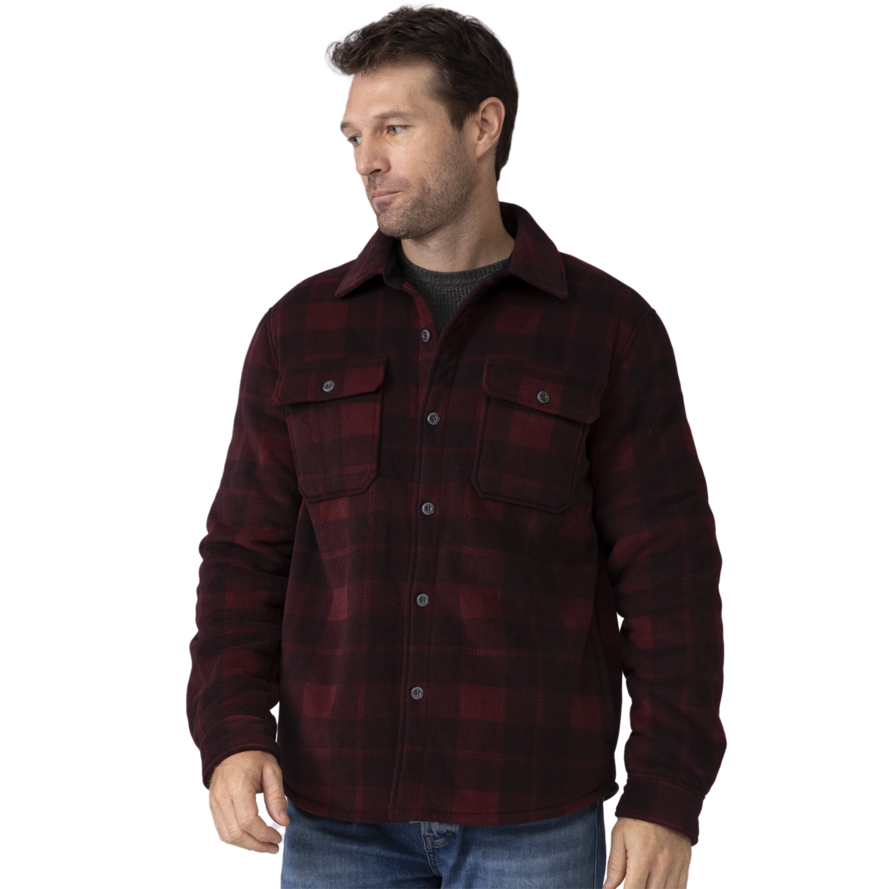Free Country Men's Mountain Ridge Sueded Chill Out Fleece Jacket Balm ...