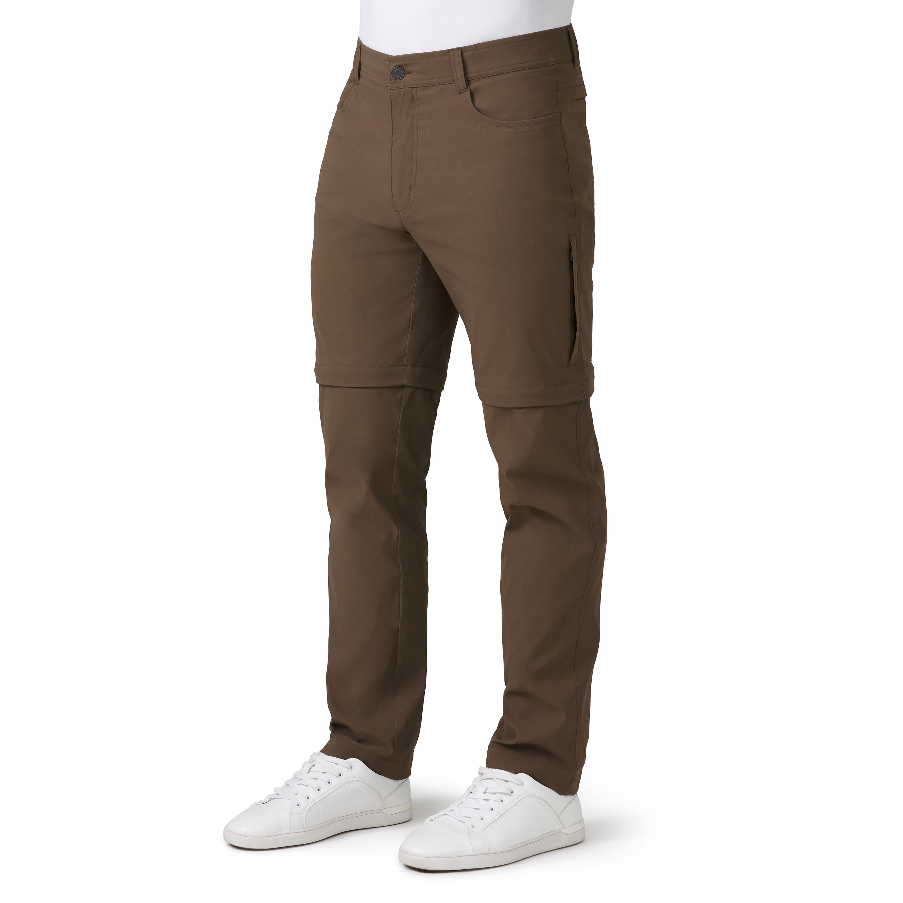 Free Country Men's Nylon Stretch Convertible Pant Saddle 36 - Walmart.com