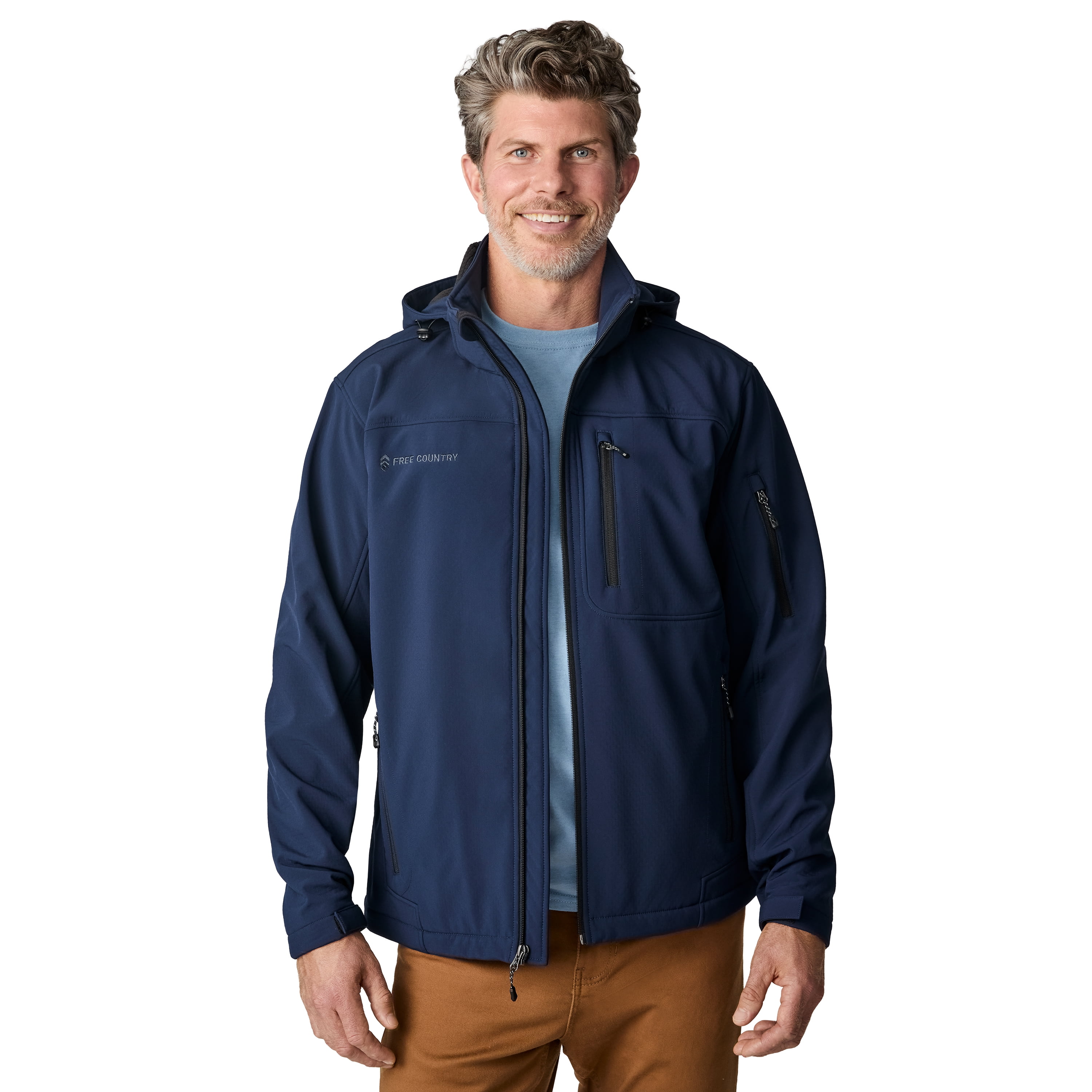 Free Country Men's Odyssey II Flex Super Softshell® Jacket Dark Navy XL ...