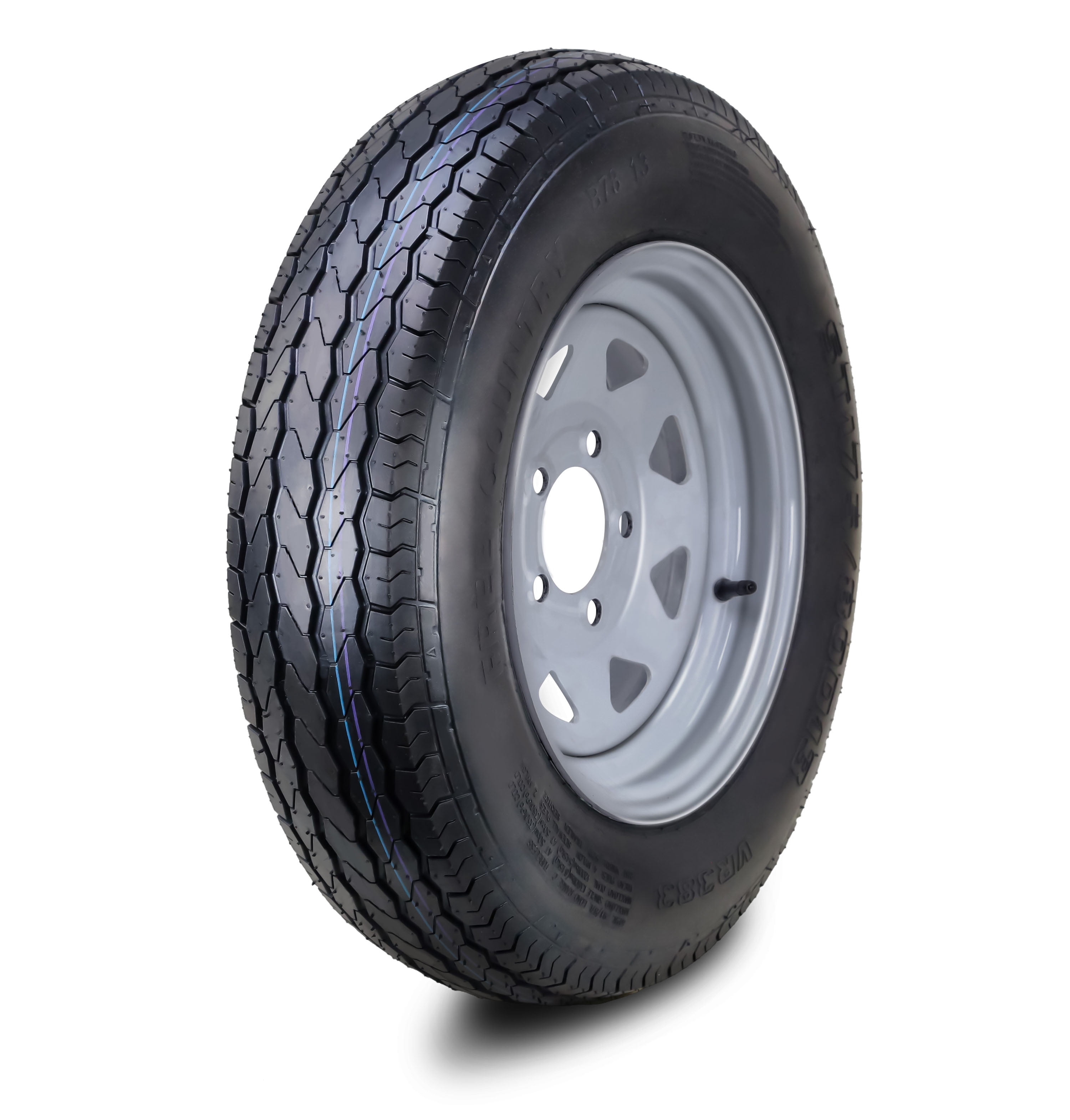 Free Country Trailer Tire Wheel Assembly ST175/80D13 6-Ply C 91L 5 Lug ...