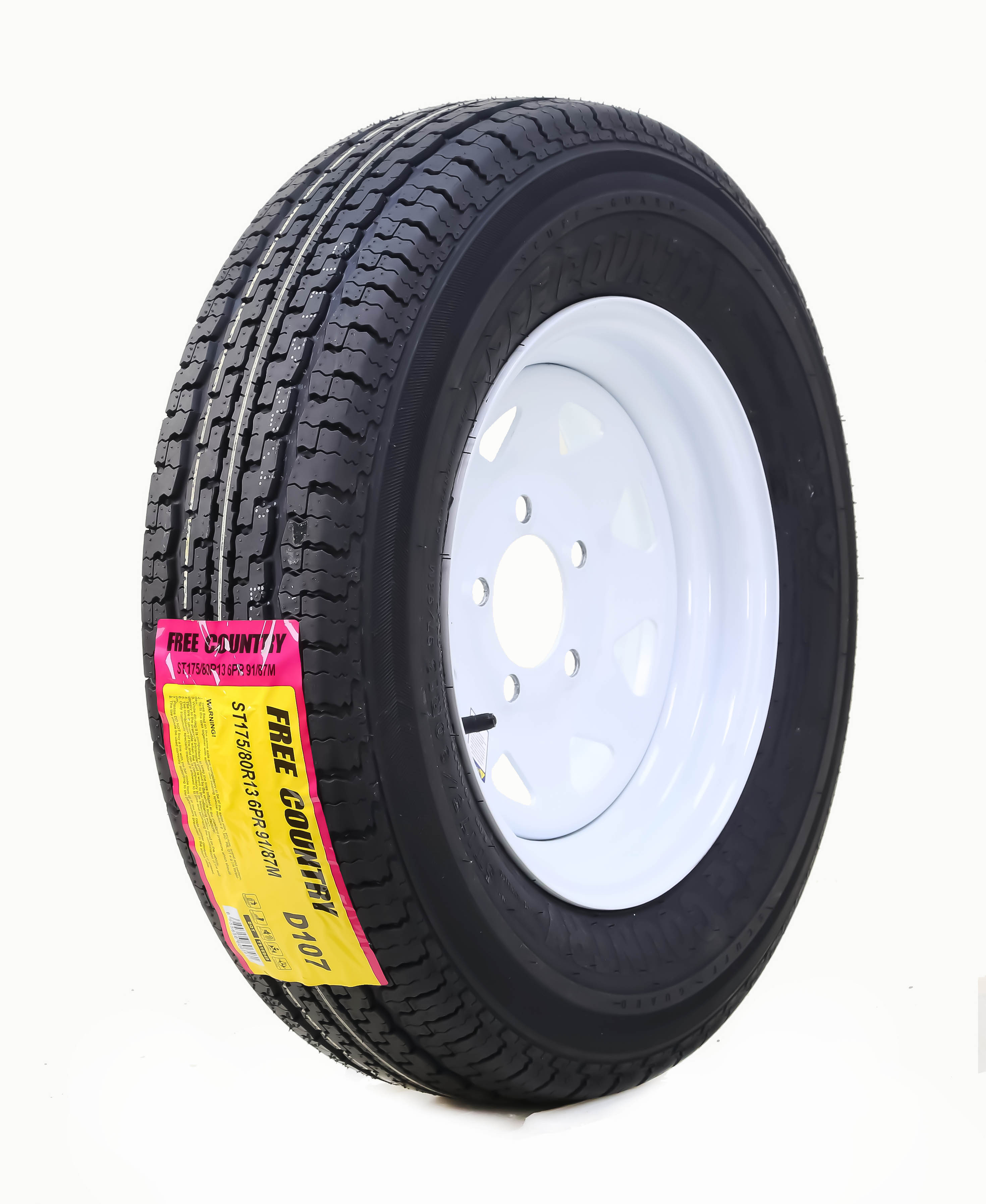 Loadstar Bias Tire and Wheel (Rim) Assembly K353, 530-12 4 Hole 6 Ply ...