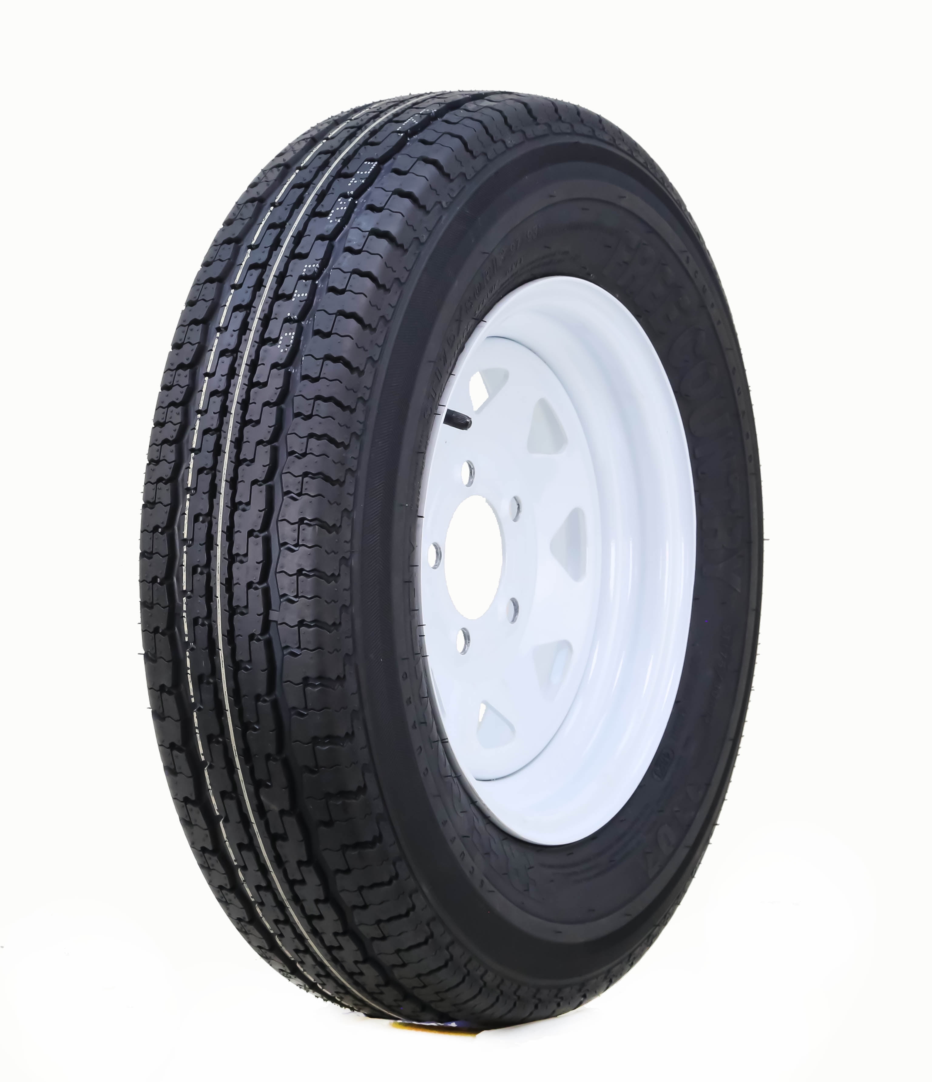 Free Country Trailer Tire Wheel Assembly ST185/80R13 6-Ply C 94M 5 Lug ...