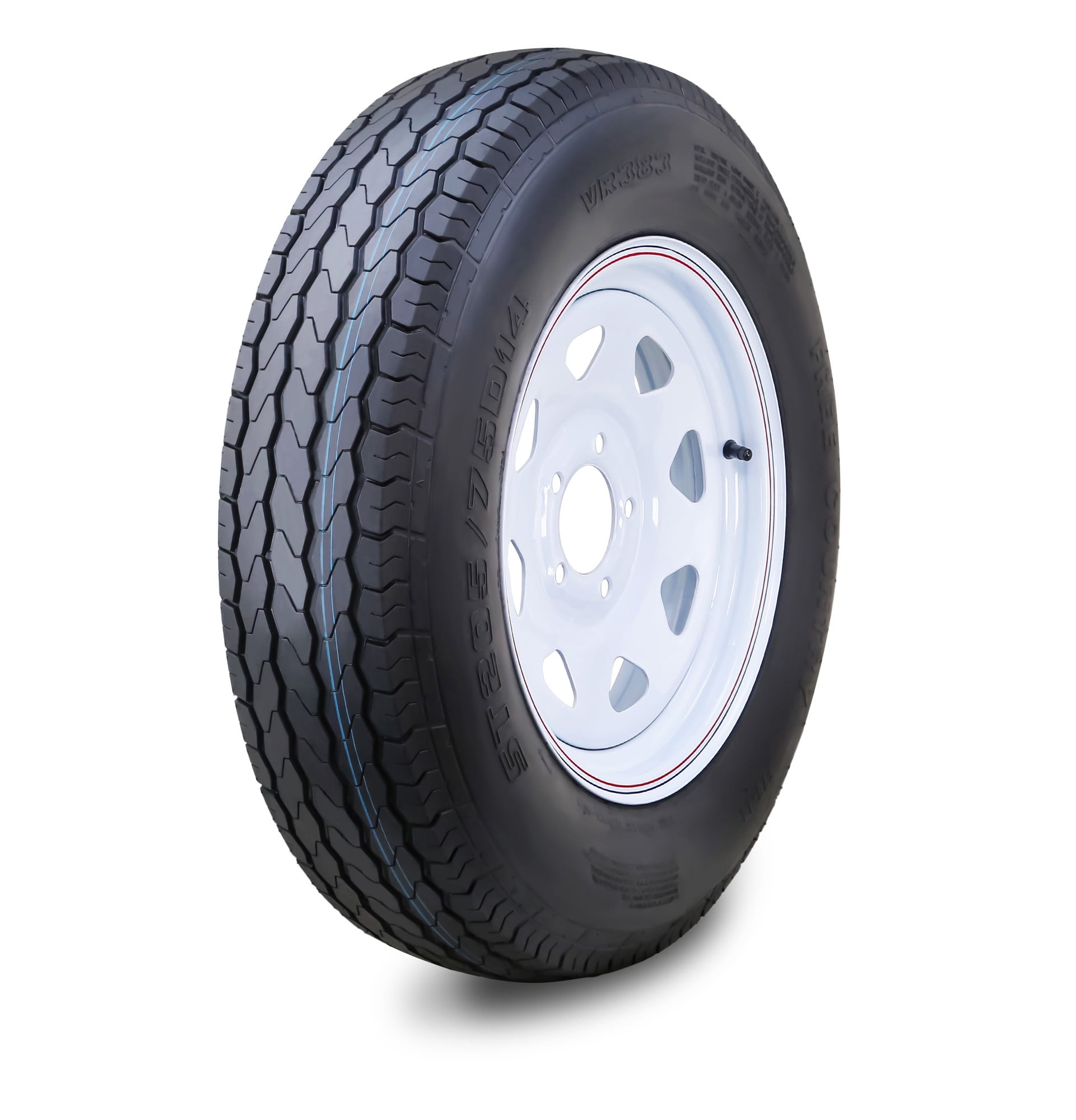Free Country Trailer Tire Wheel Assembly ST205/75D14 6-Ply C 99L 5 Lug ...